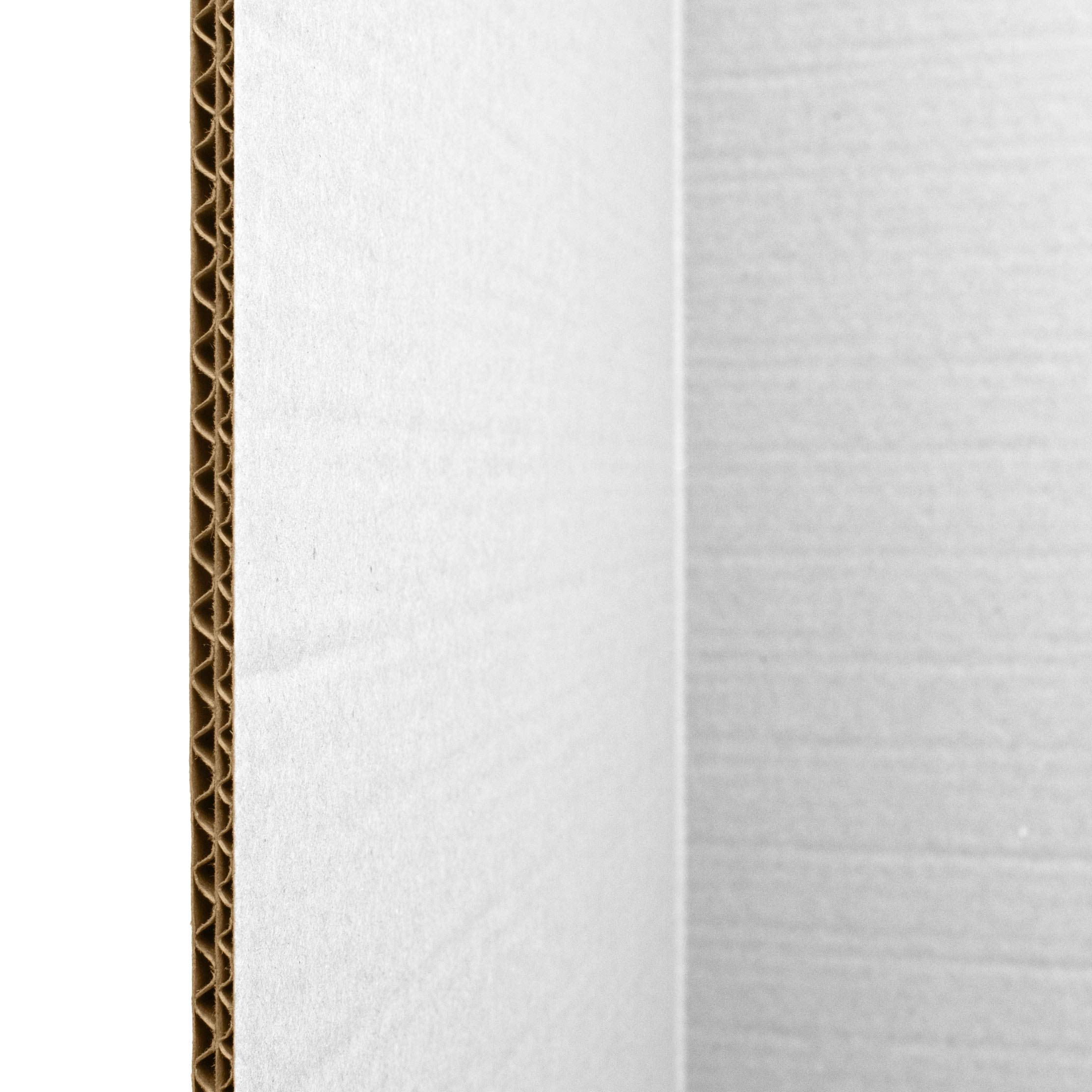 Snapklik.com : 6 Ft Tall White Temporary Cardboard Folding Screen
