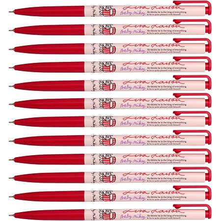 Amazon.com : Xeno Slim Ball point Pens - Baby Mikey 0.38mm 9 Color mix ...