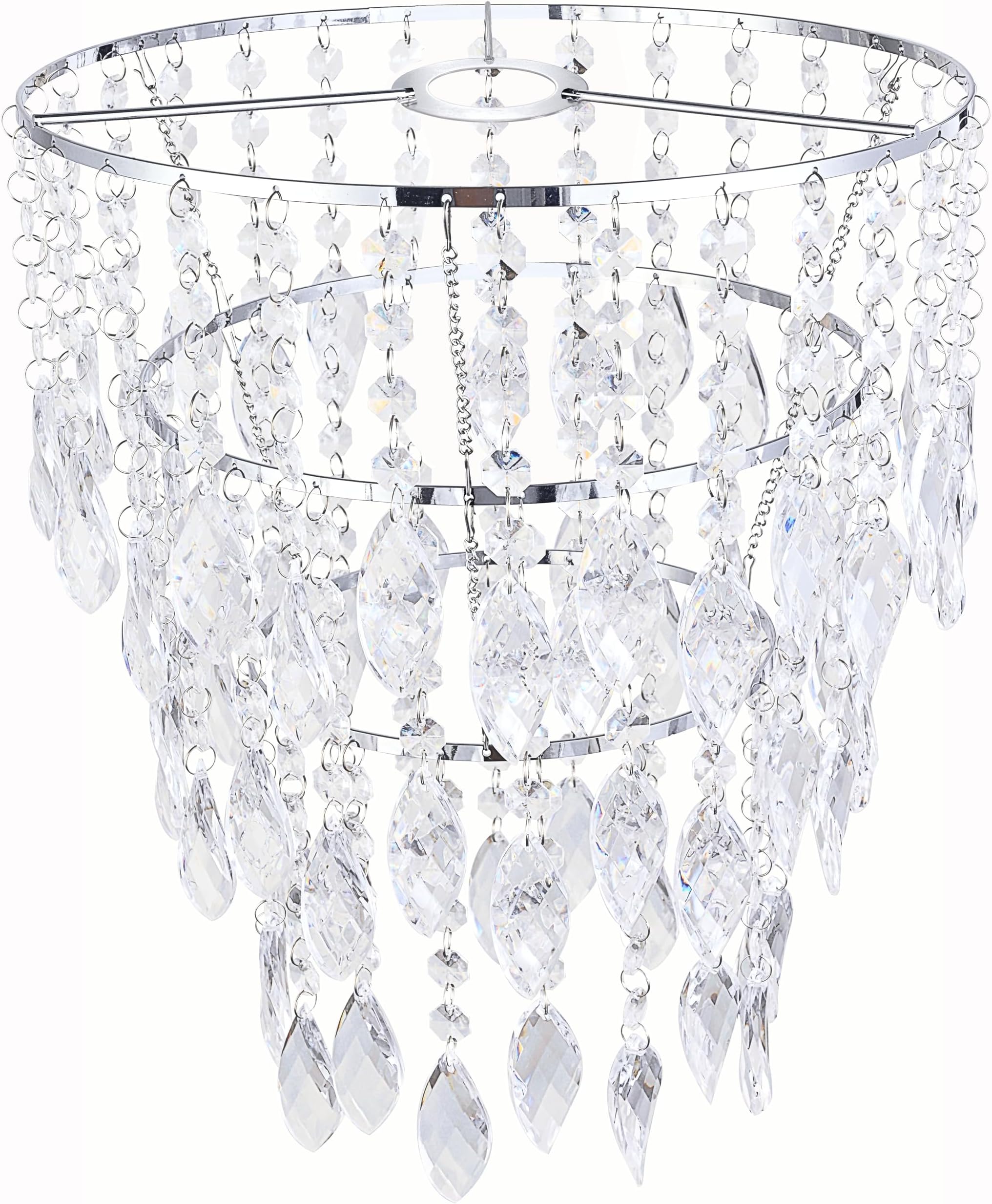 Crystal Lamp Shade Ceiling Light Shade Fitting for Living Room, Bedroom ...