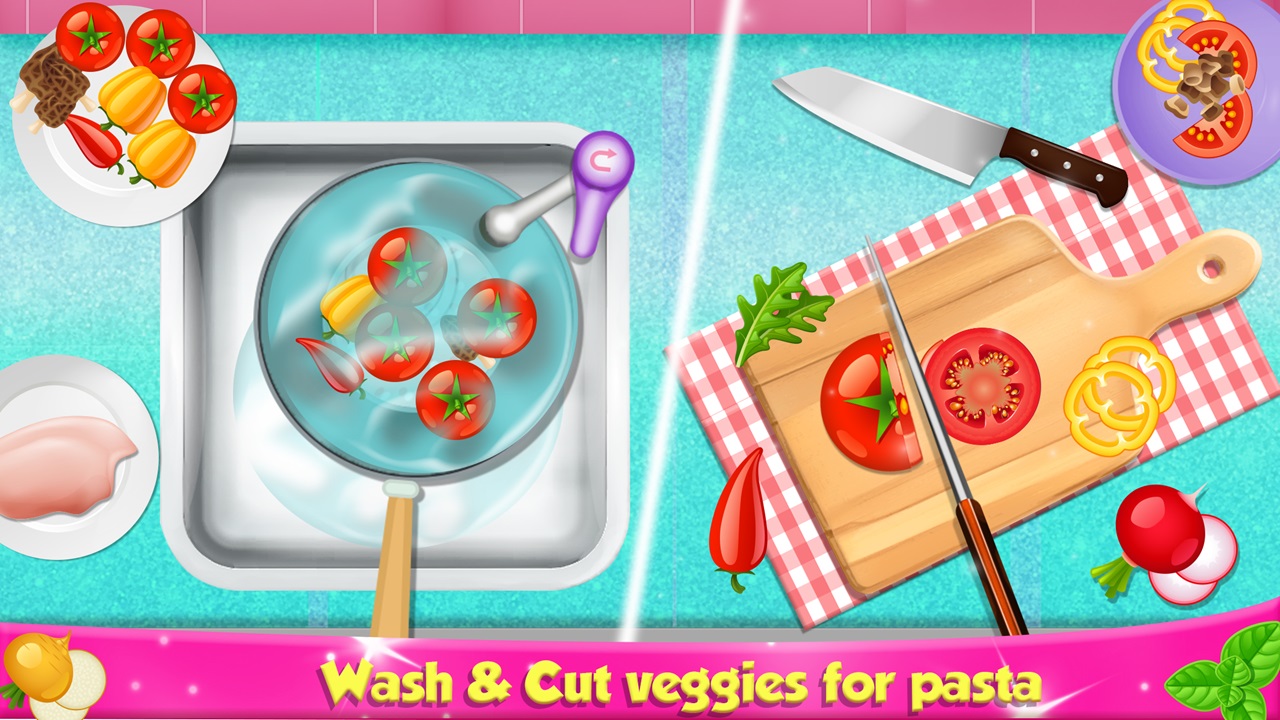 Kitchen Chef Pasta Cooking Games; Food Truck Games For Boys Girls Kids ...