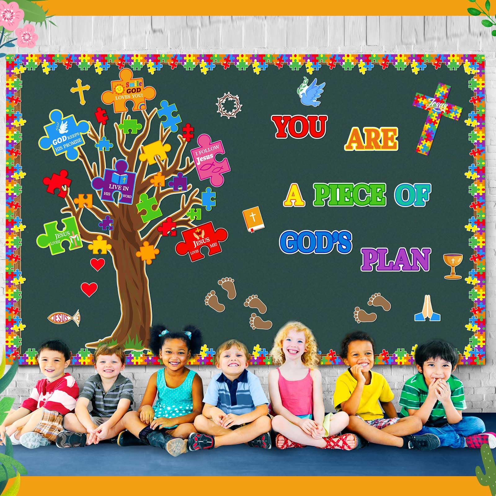 Snapklik.com : Pasimy 70 Pcs Christian Classroom Bulletin Board ...
