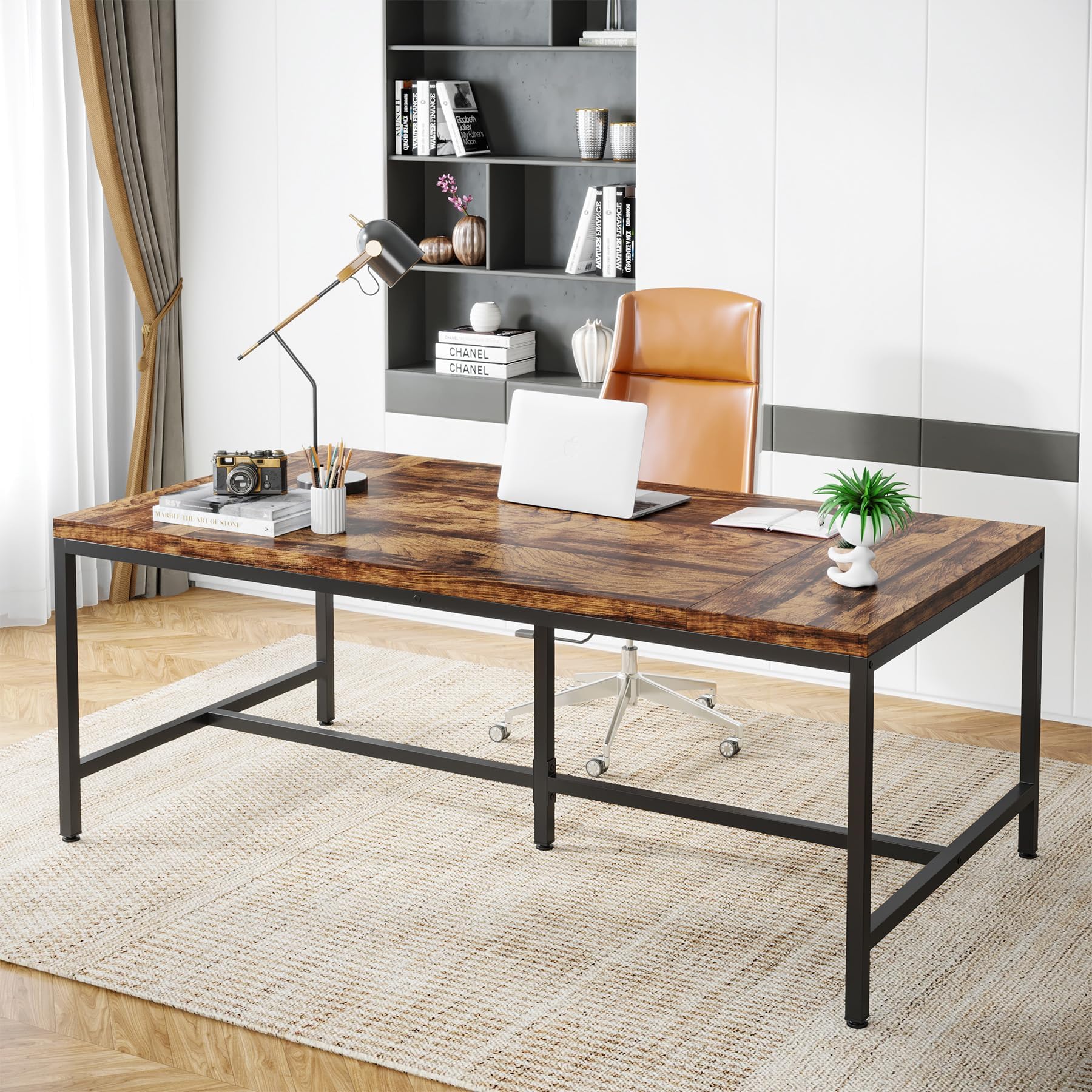 Amazon.com: Tribesigns 63 Inches Executive Desk Large Computer Desk ...