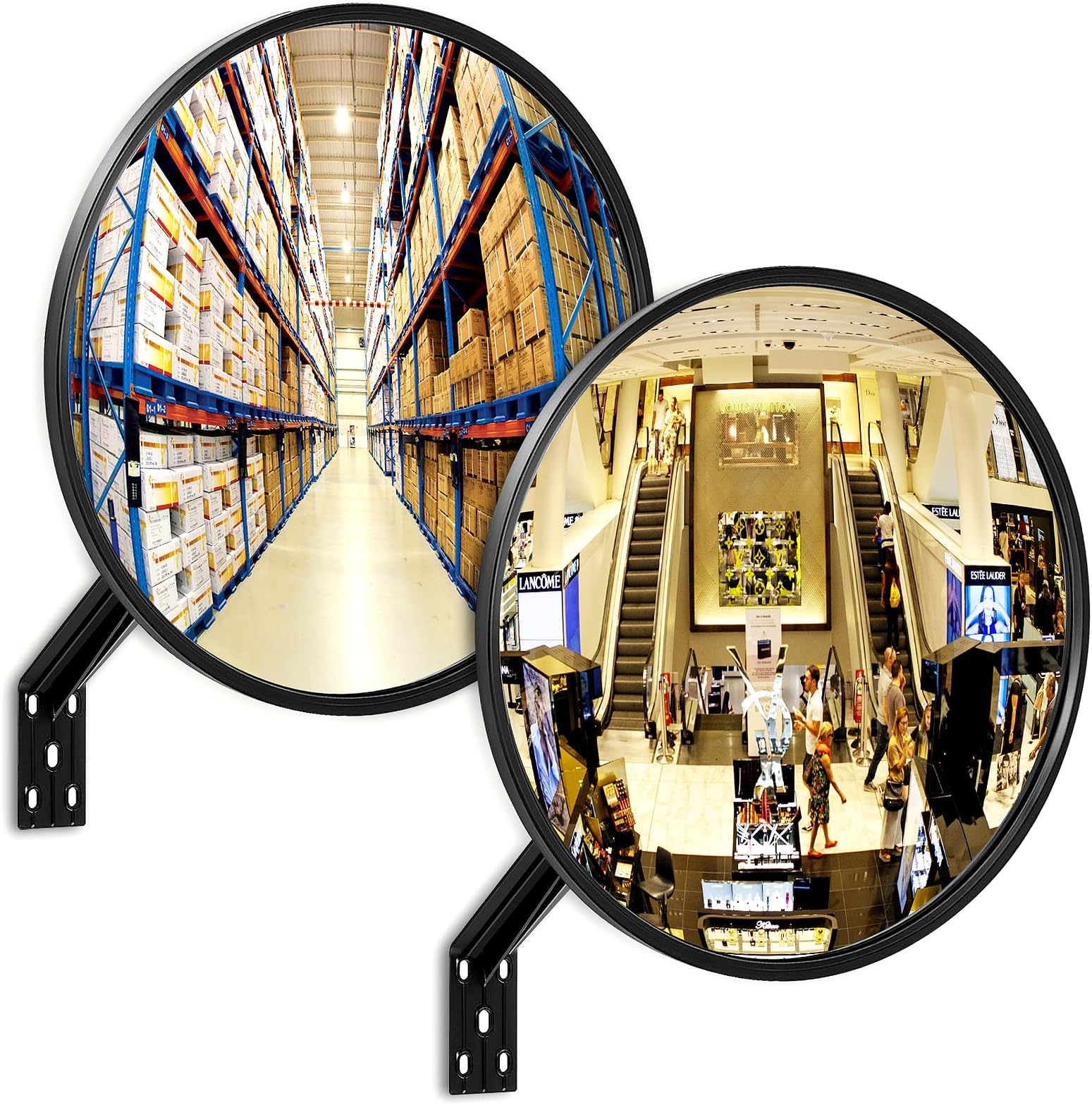 Amazon.com: Dapuri 2 Pcs 12 Inch Acrylic Safety Mirrors Convex Mirror ...