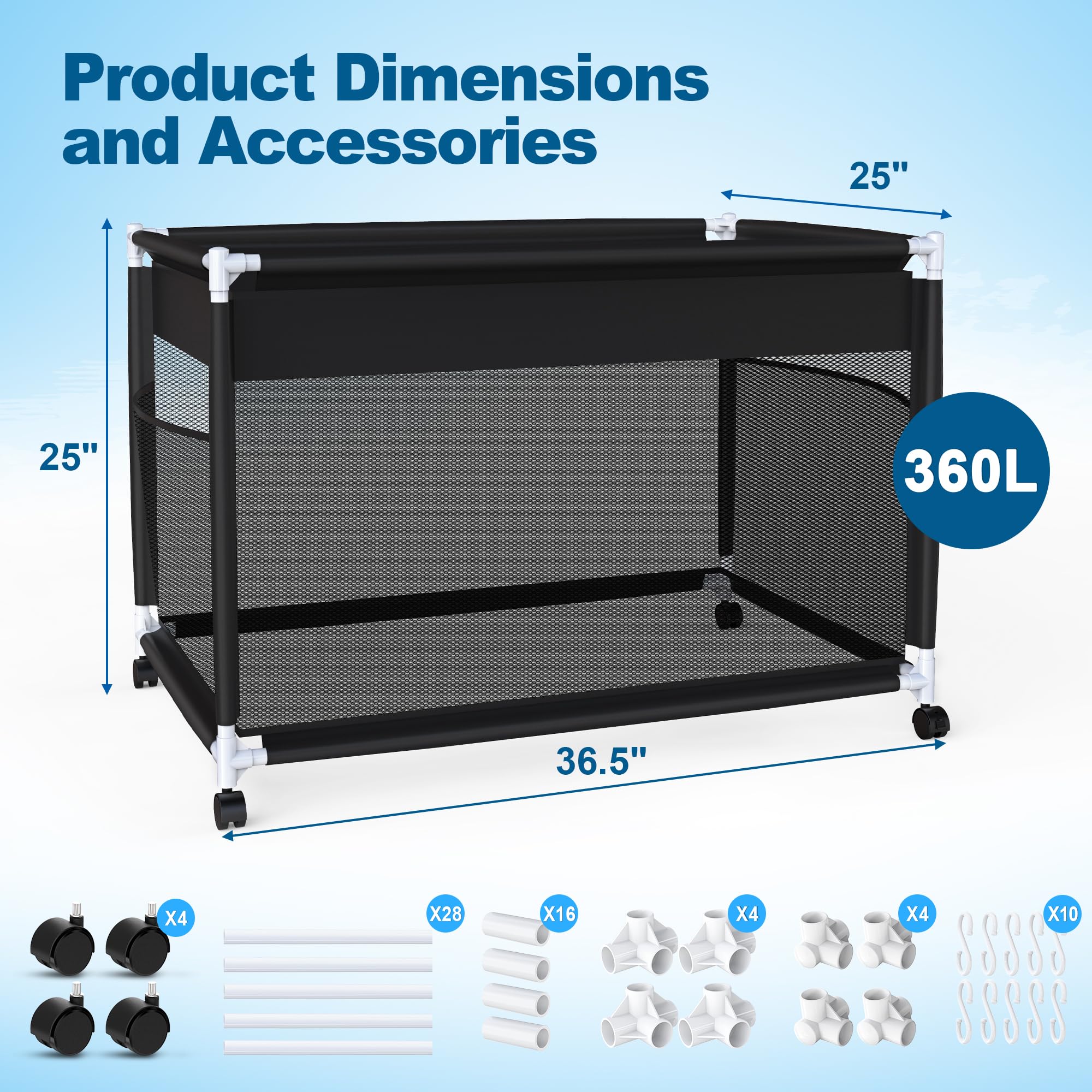 Snapklik.com : Kculehtlla Pool Float Storage Bin, Outdoor Pool Toy ...