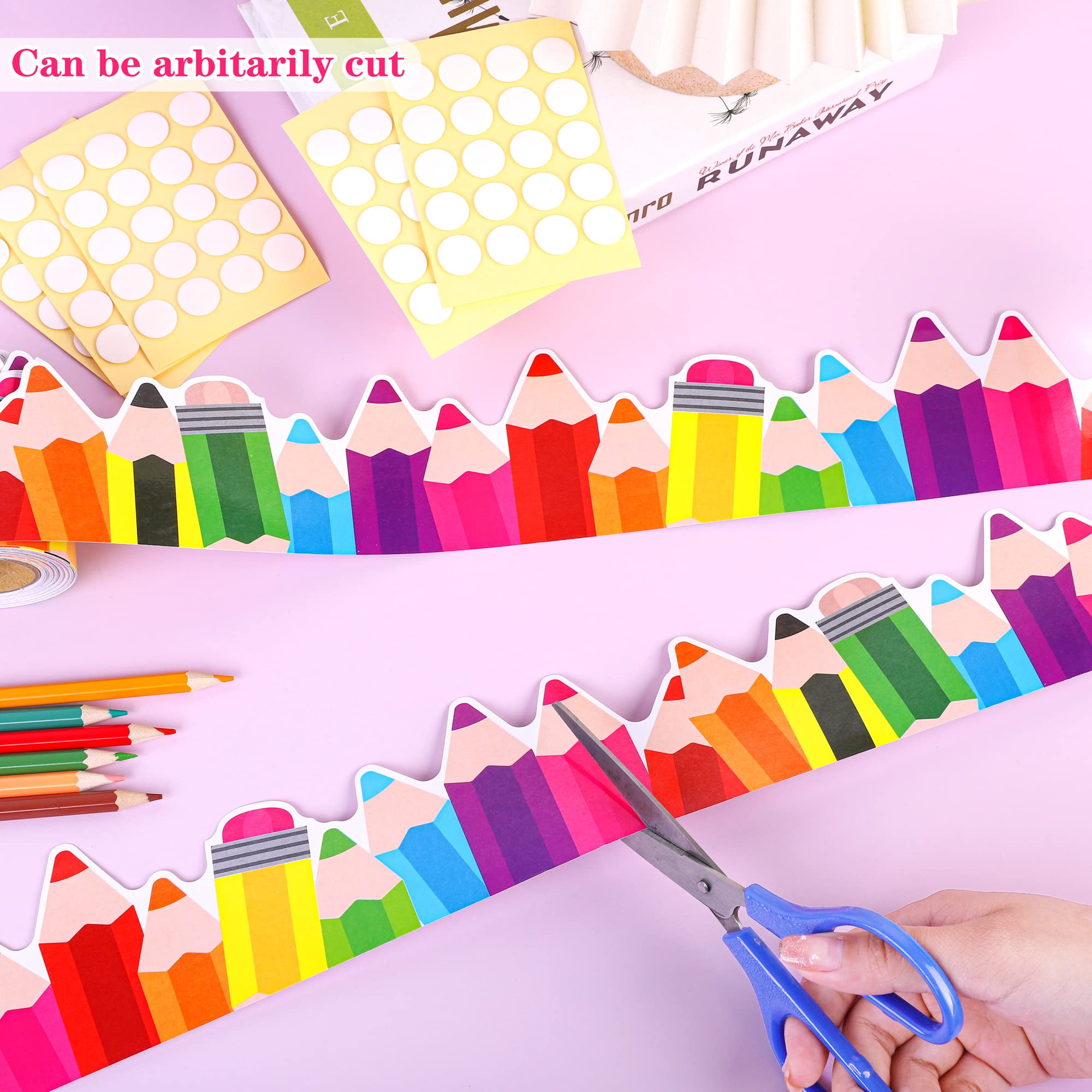 Snapklik.com : Durony 32.8 Feet Pencil Bulletin Board Border