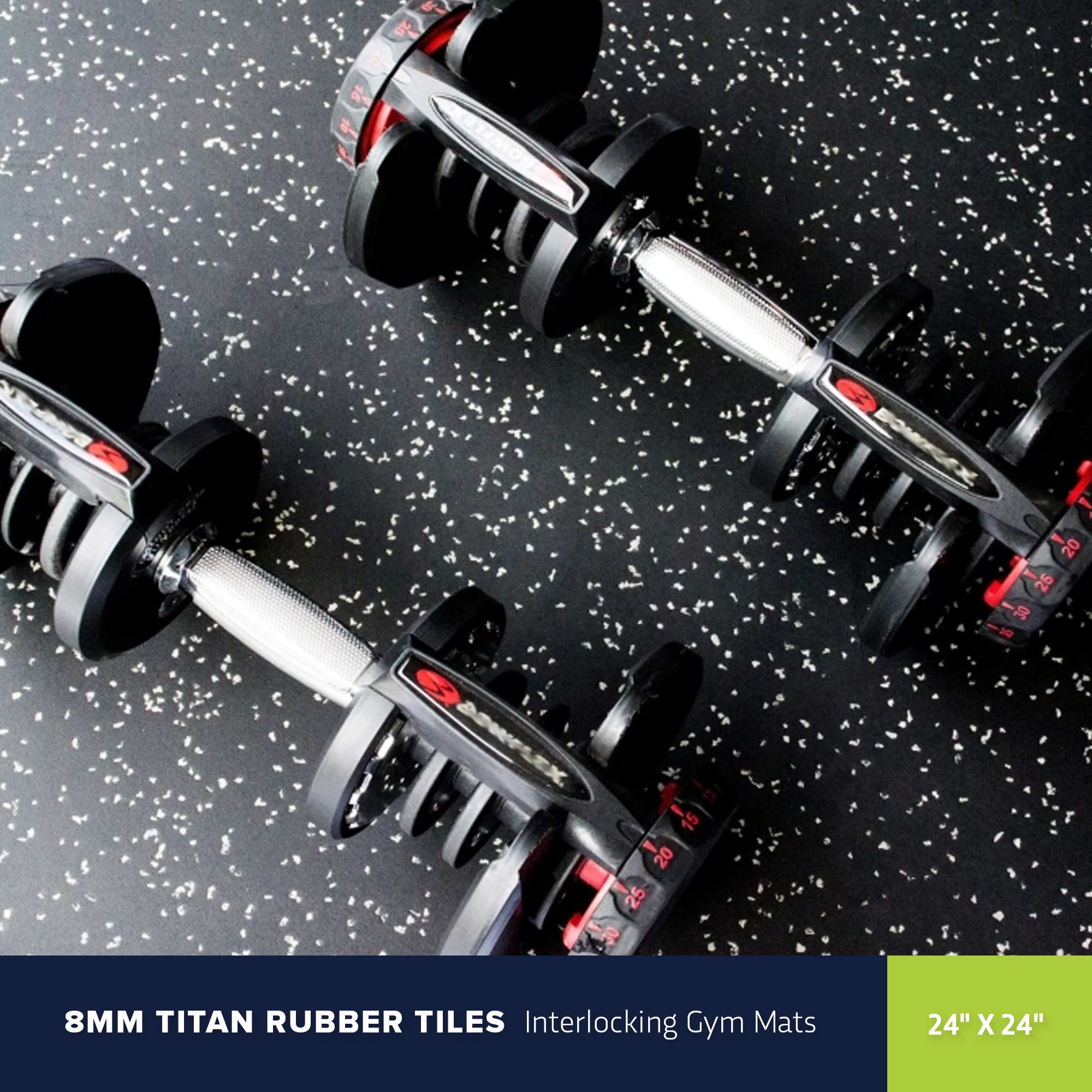 Snapklik.com : IncStores 8mm Thick Titan Rubber Interlocking Floor ...