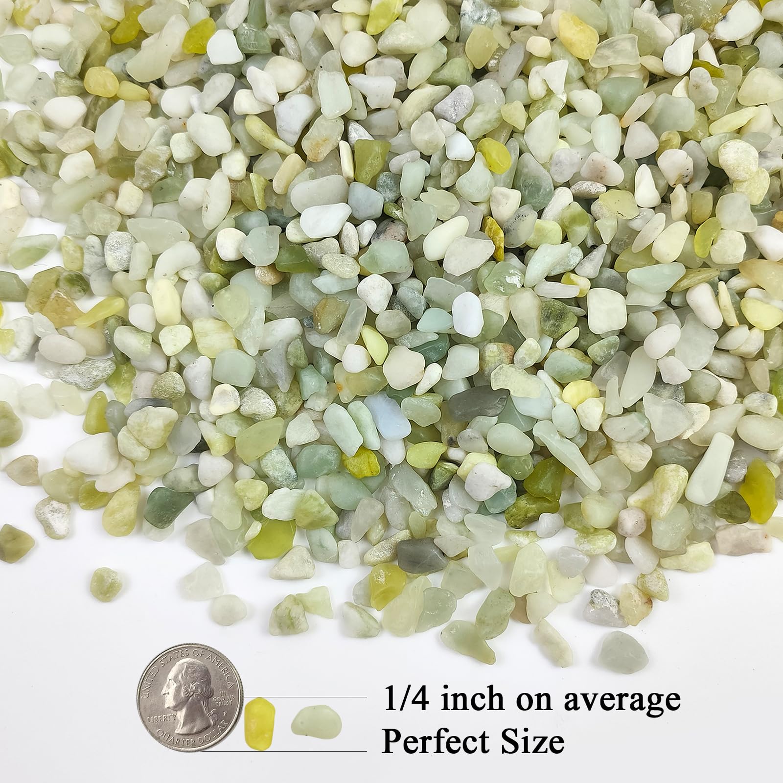 Snapklik.com : 2 Lbs Jade Rocks For Plants Indoor, 1/4 Inch Small ...