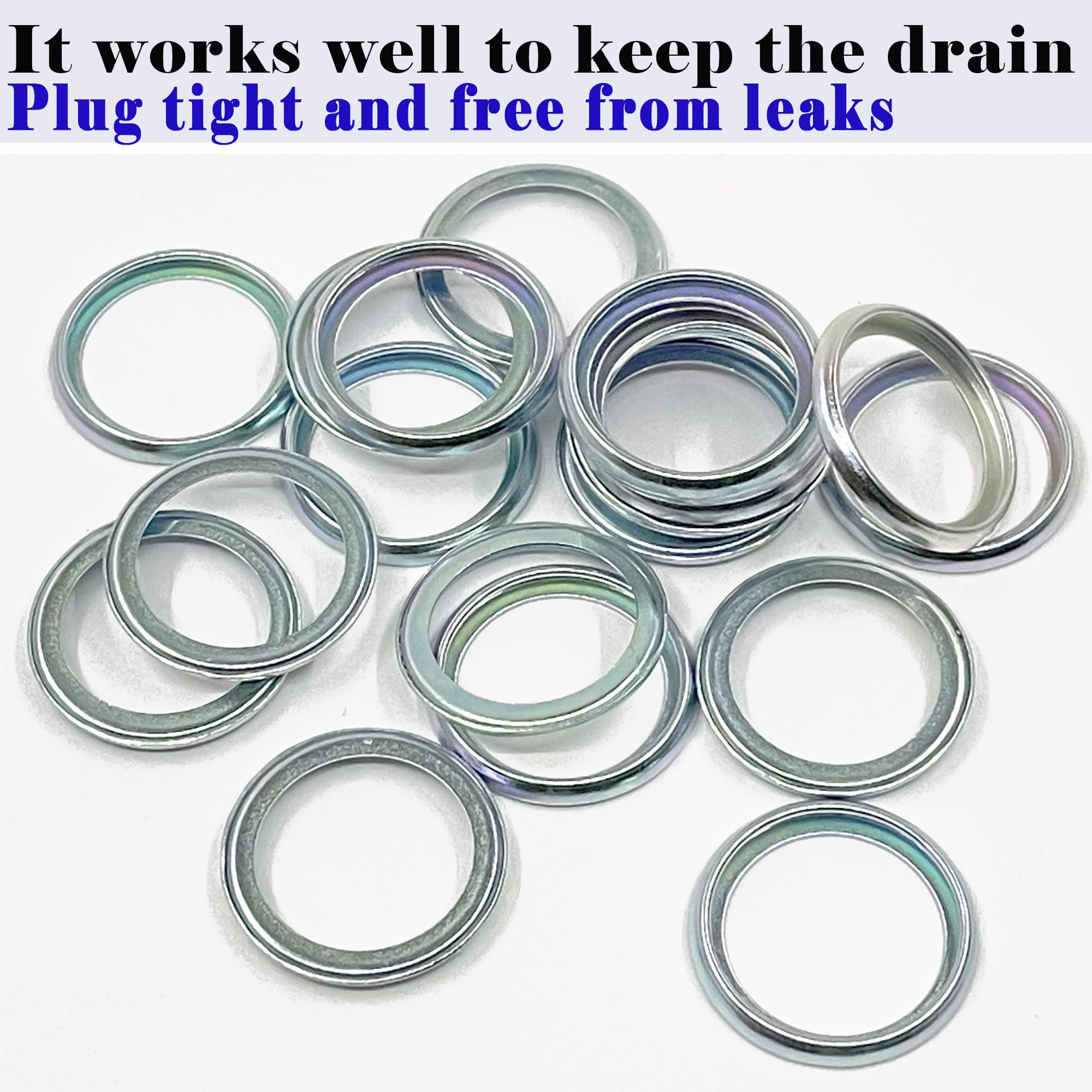 Snapklik.com : 20 Packs 803916010 Oil Drain Plug Gaskets Compatible