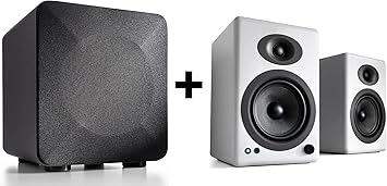 Amazon.com: Audioengine A5+ Plus Powered Bluetooth Speakers and S6 ...