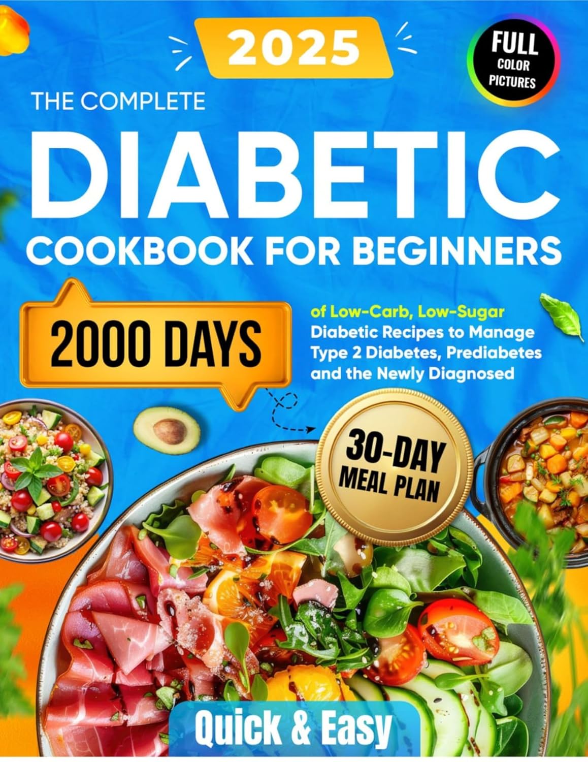 Amazon.com: The Complete Diabetic Cookbook for Beginners: 2000 Days of ...