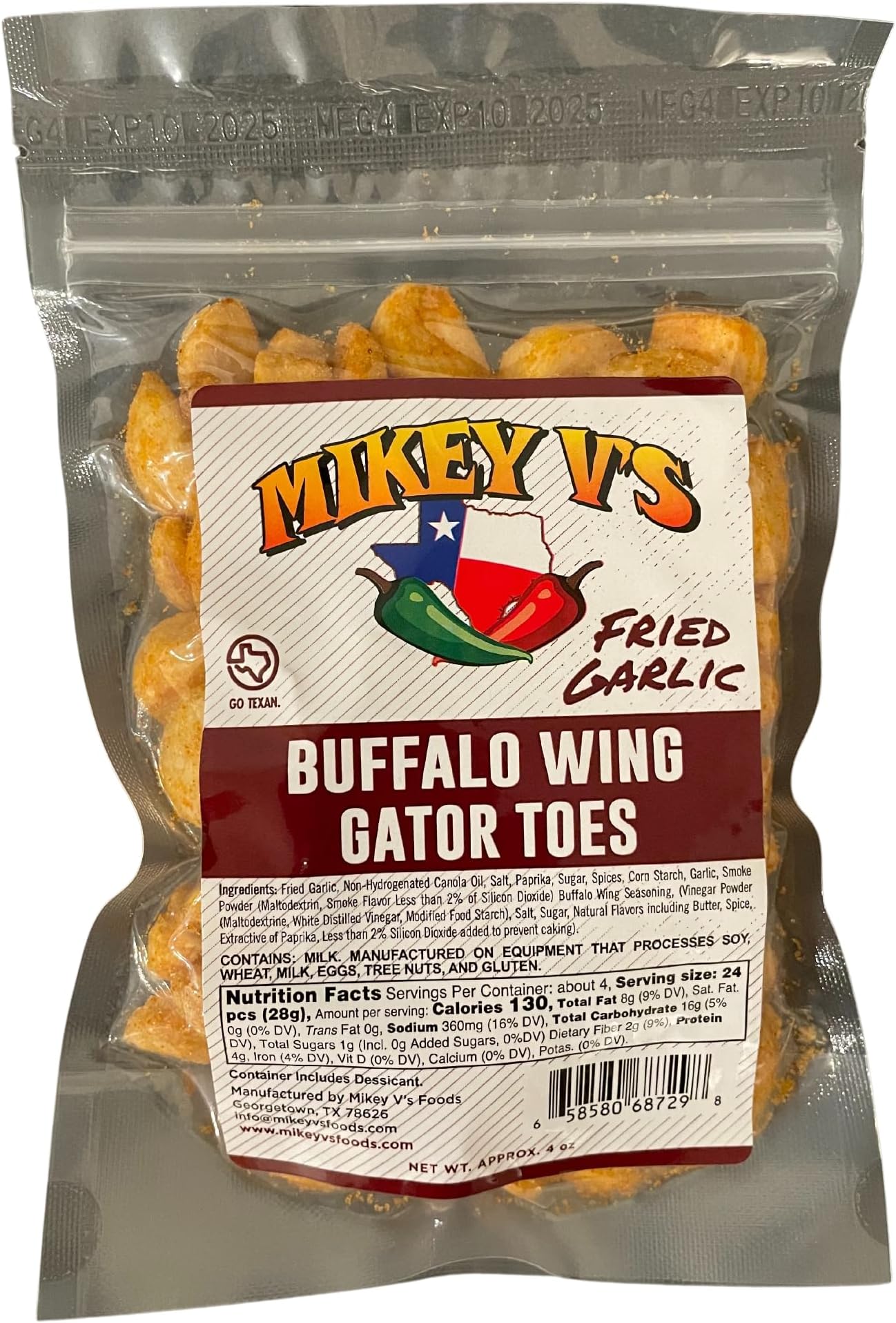 Amazon.com: Mikey V's Garlic Parmesean "Gator Toes", Deep Fried Garlic ...