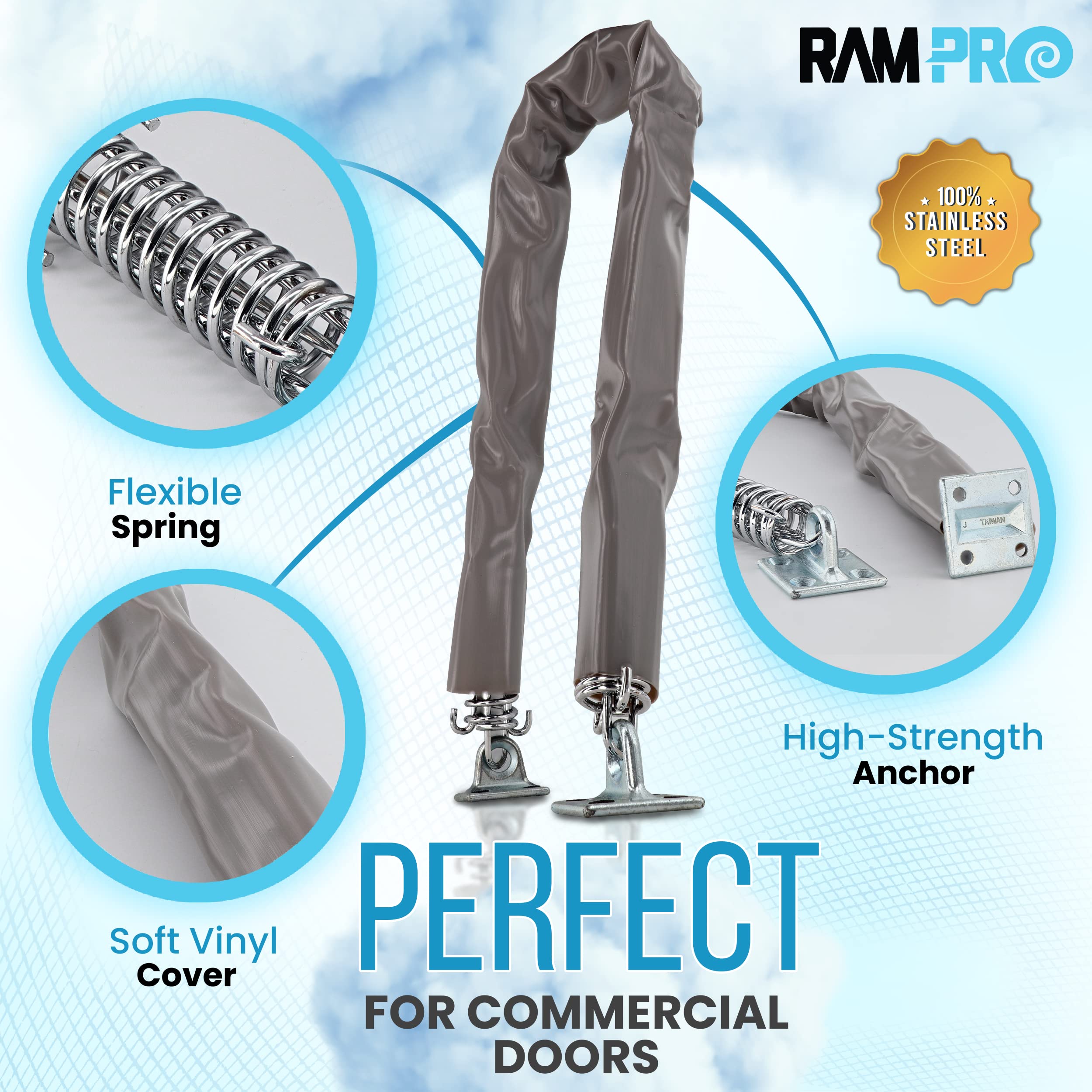 Snapklik.com : Door Chain Crash Heavy Duty Storm Wind Stop Perfect For ...