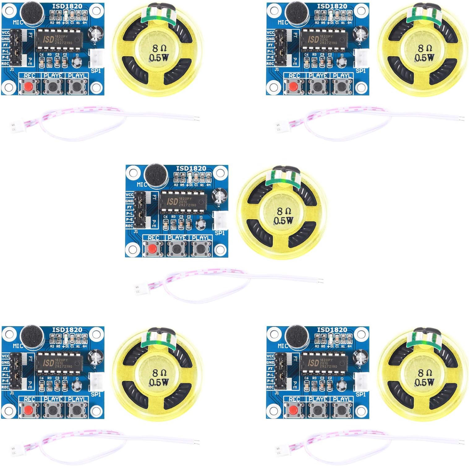 Amazon.com: 120 Second Voice Recorder, Icstation Playback Module Sound ...