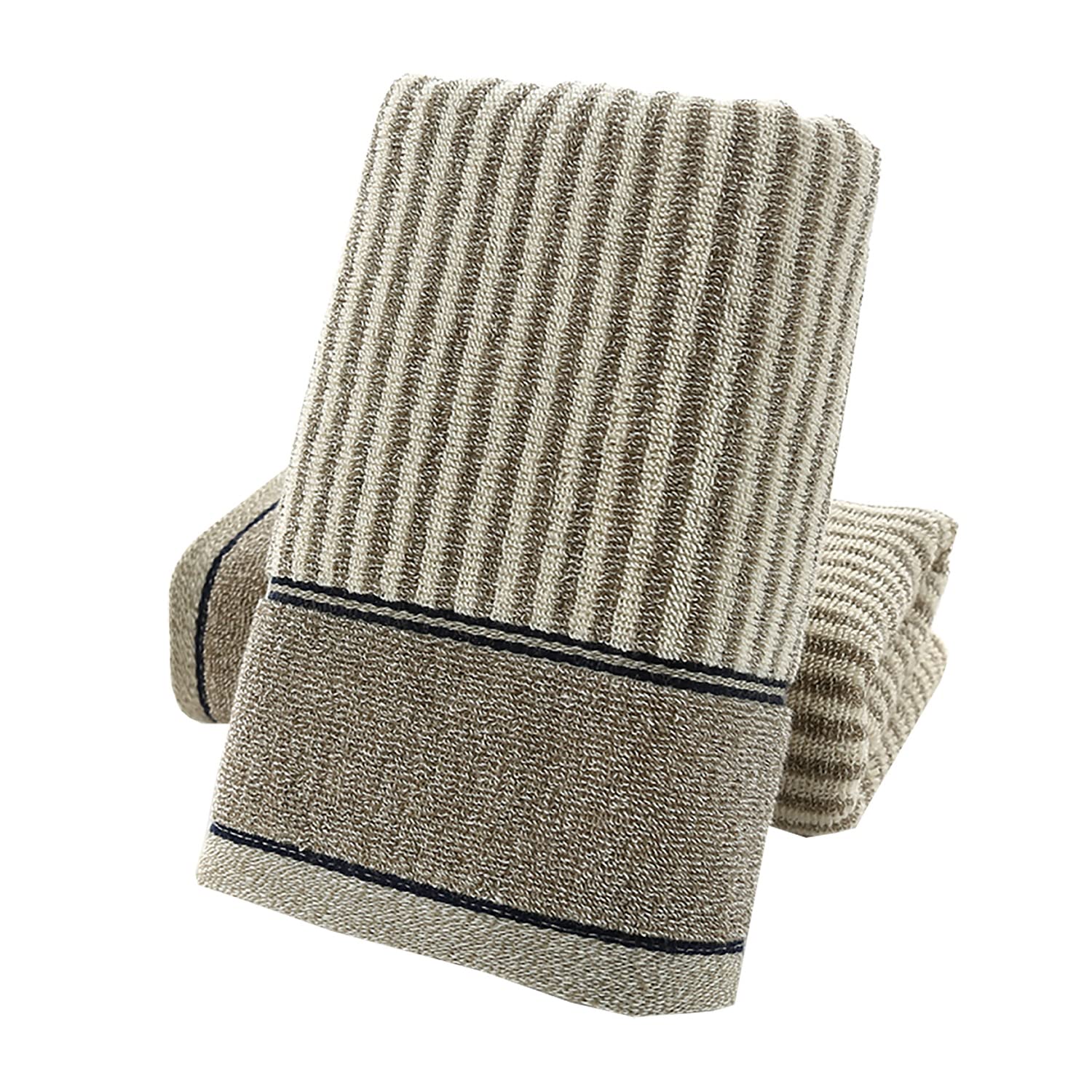 Pidada Hand Towels Set of 2 100% Cotton Striped Pattern Absorbent Soft ...
