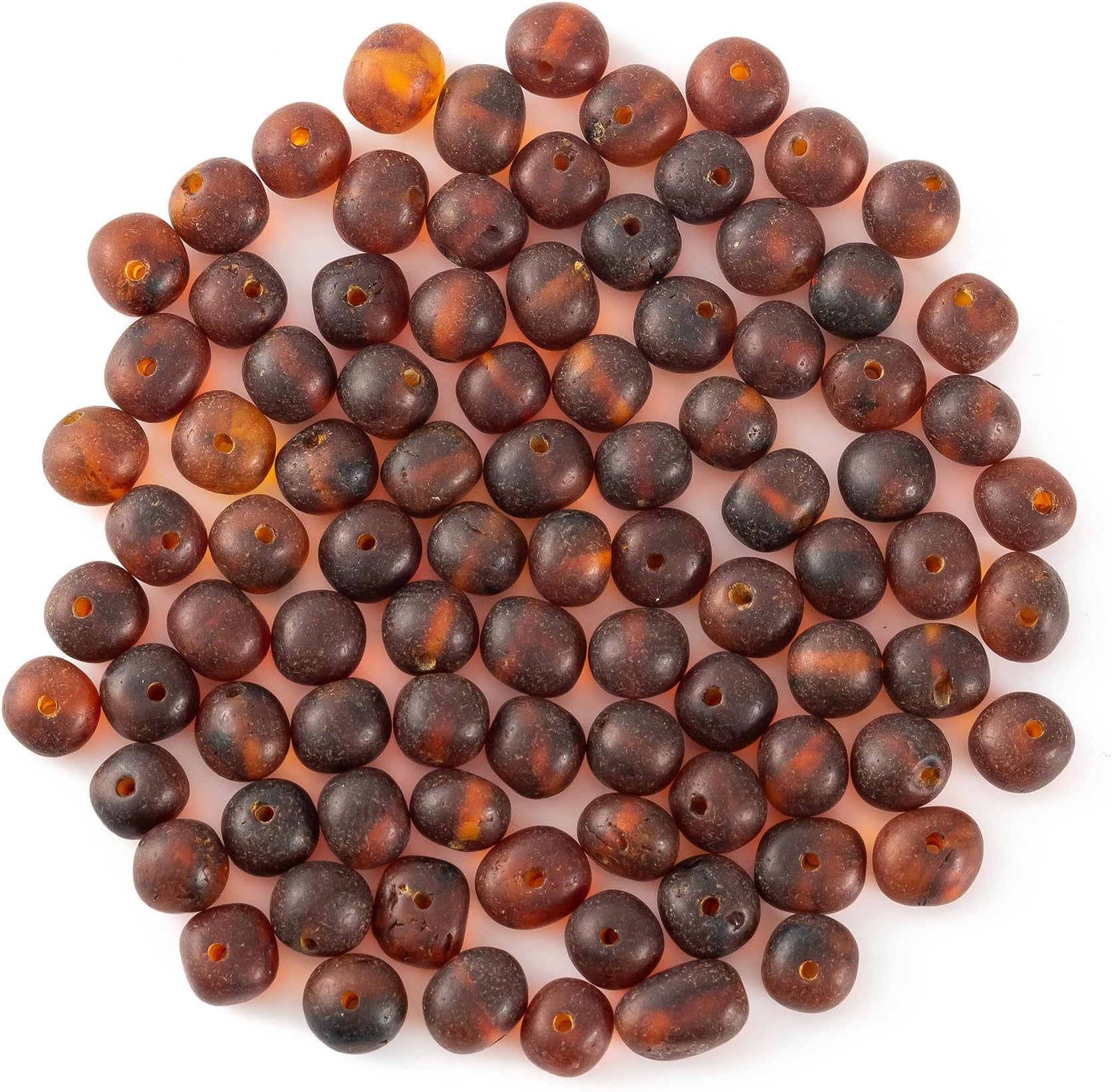 Amazon.com: Baltic Polished Amber Loose Bead with drilled Hole - 10 ...