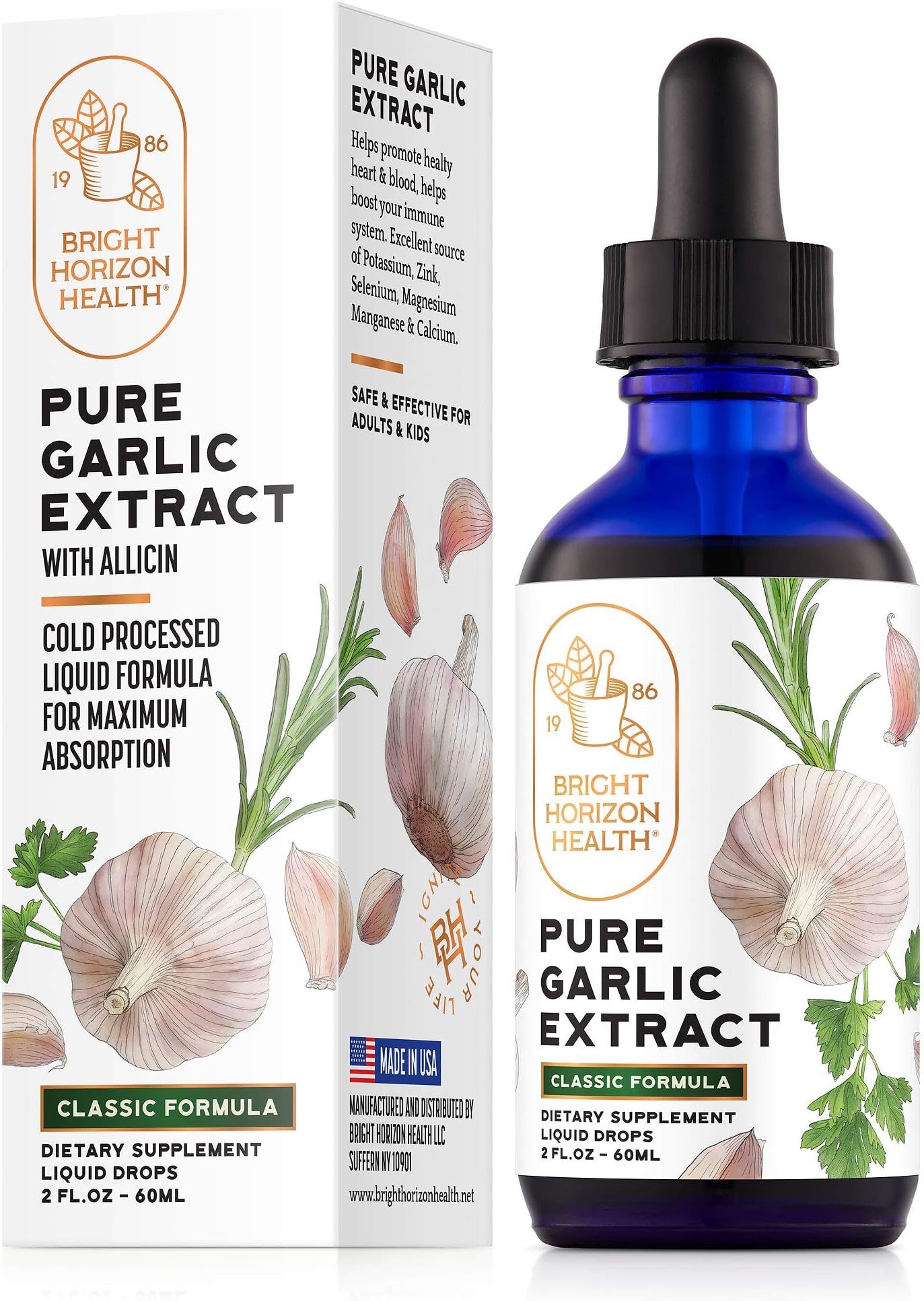 Amazon.com: Pure Garlic Extract with Allicin Classic Formula Boost ...