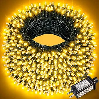 800 LED Christmas Tree Lights, 262FT Warm White String Lights for ...