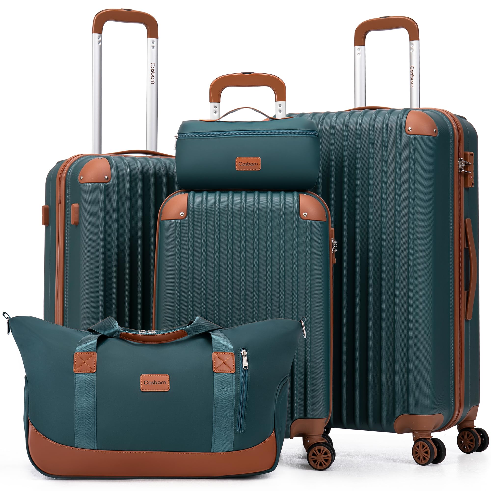 Amazon.com | Cosbarn Luggage Sets 5 Piece Suitcases with Wheels ...