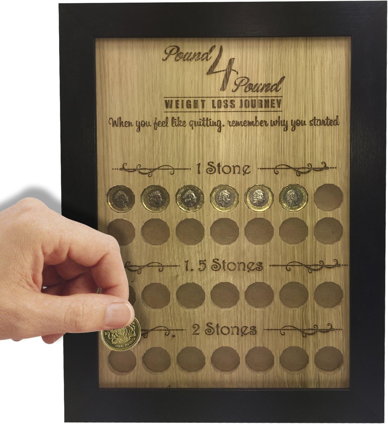 Weight Loss Tracker Engraved Wood Hanging Sign Weight Watchers Progress ...