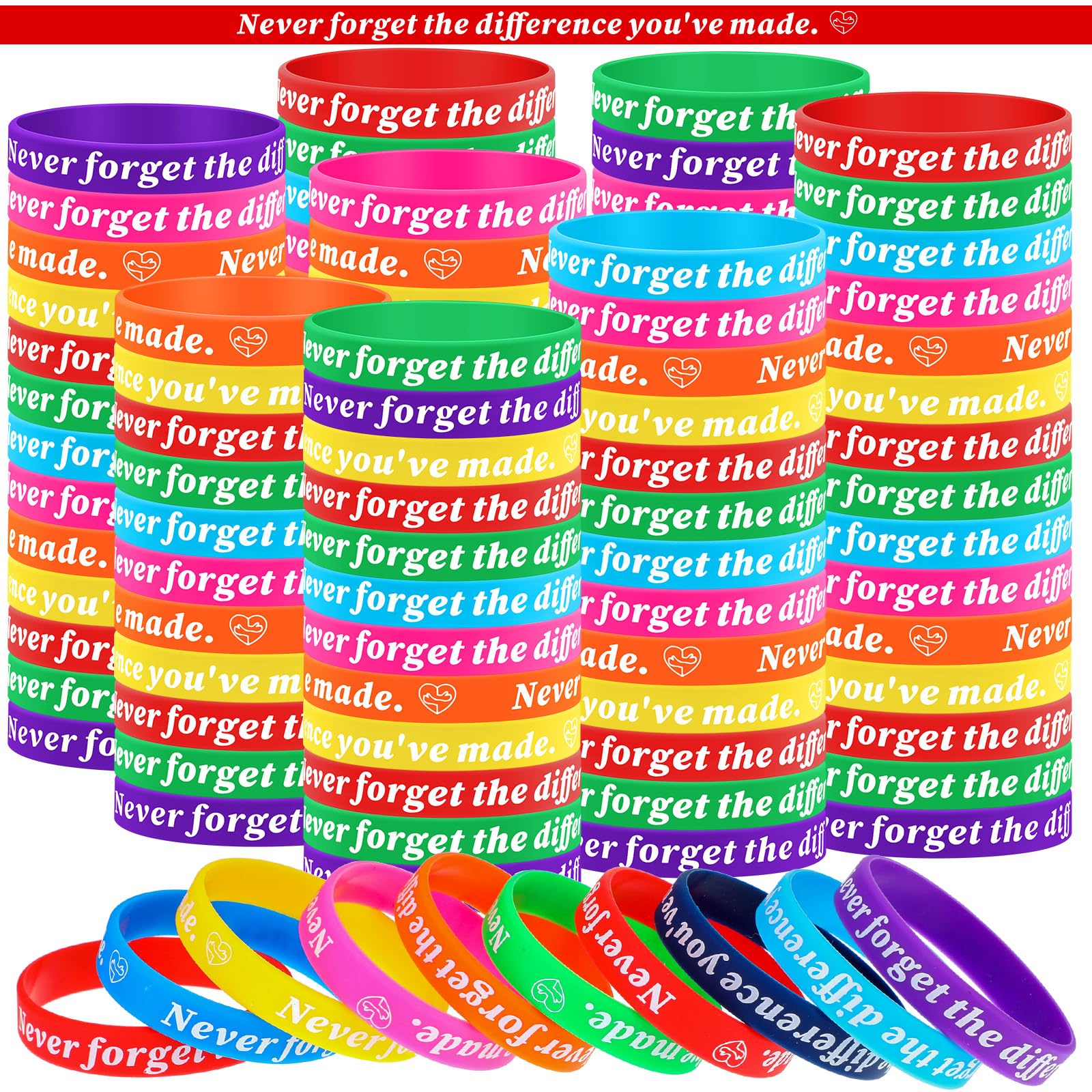 Amazon.com : Sasylvia 100 Pcs Employee Appreciation Gifts Bulk Silicone ...