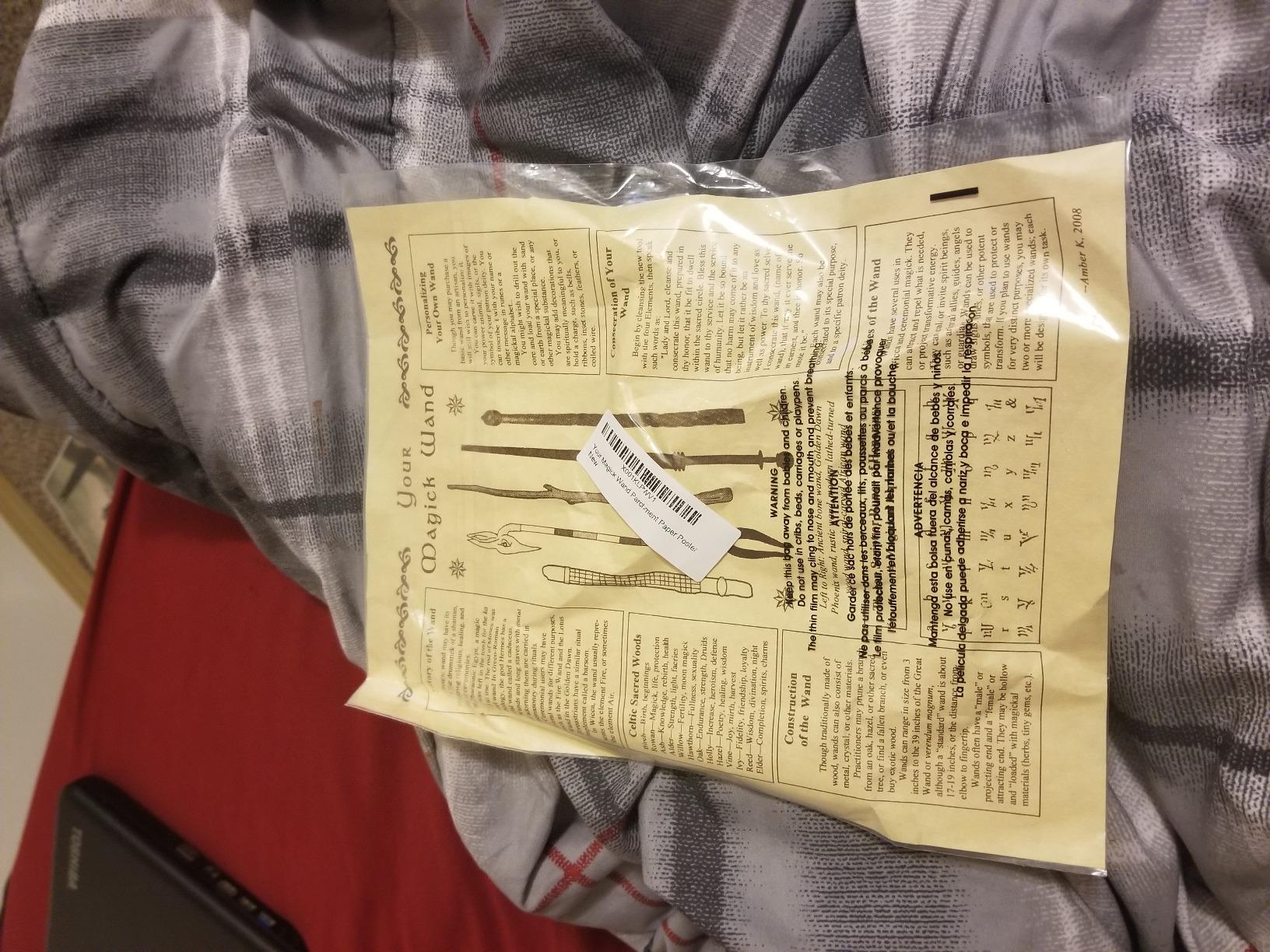 Amazon.com: Your Magick Wand Parchment Paper Poster: Prints: Home & Kitchen