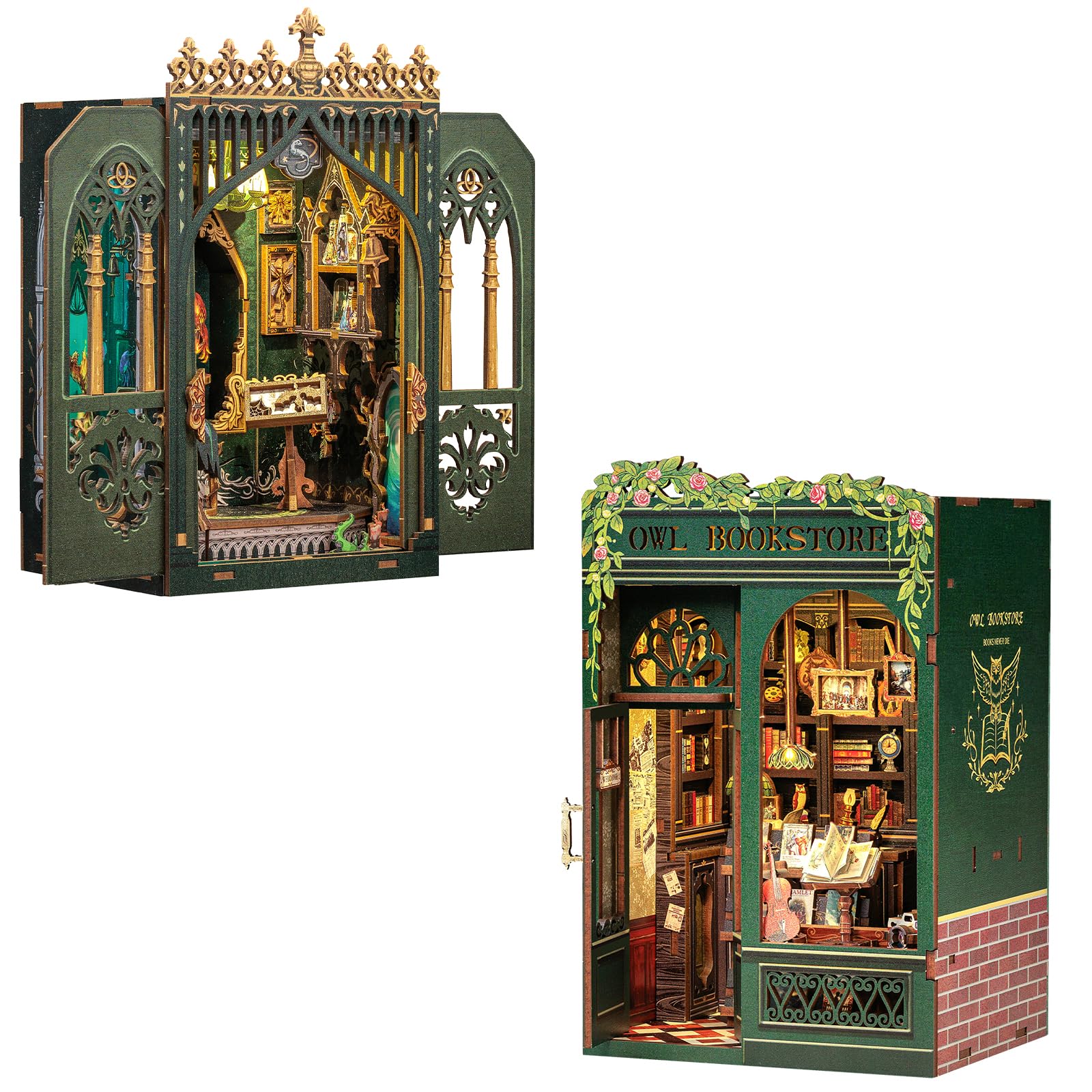 Amazon.com: CUTEBEE Book Nook Kit - DIY Miniature House Kit for ...