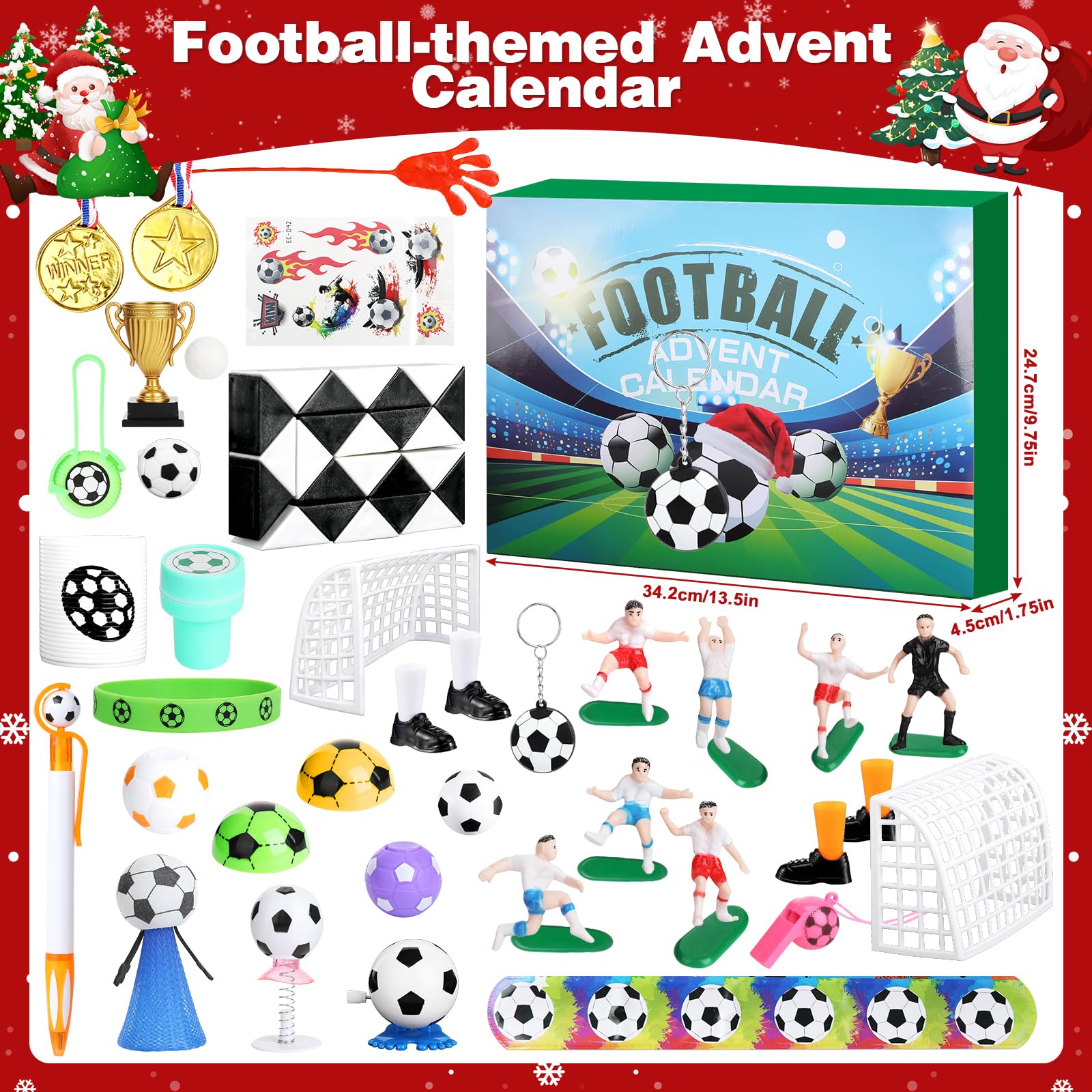 Football Advent Calendar 2025 for Kids Teens Adults Football Fans, 24 ...