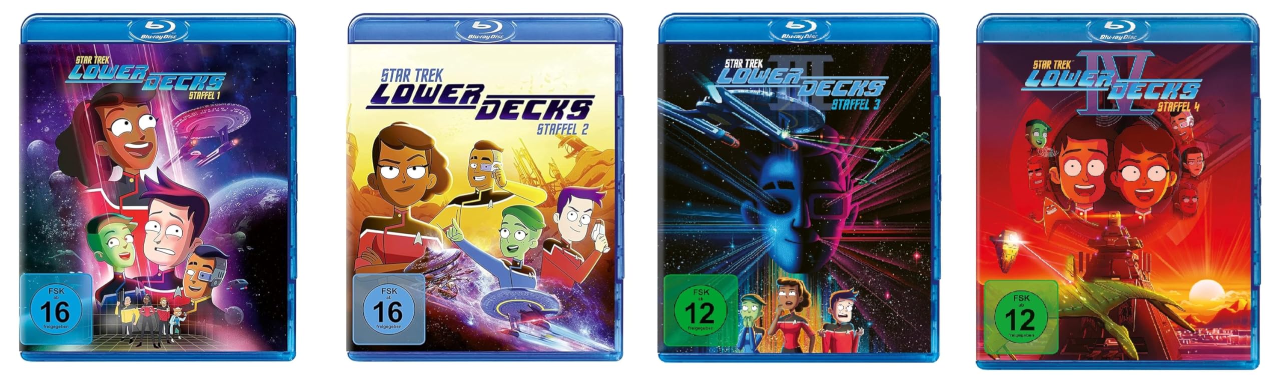 Lower Decks - (Star Trek) - Staffel 1+2+3+4 im Set - Deutsche ...