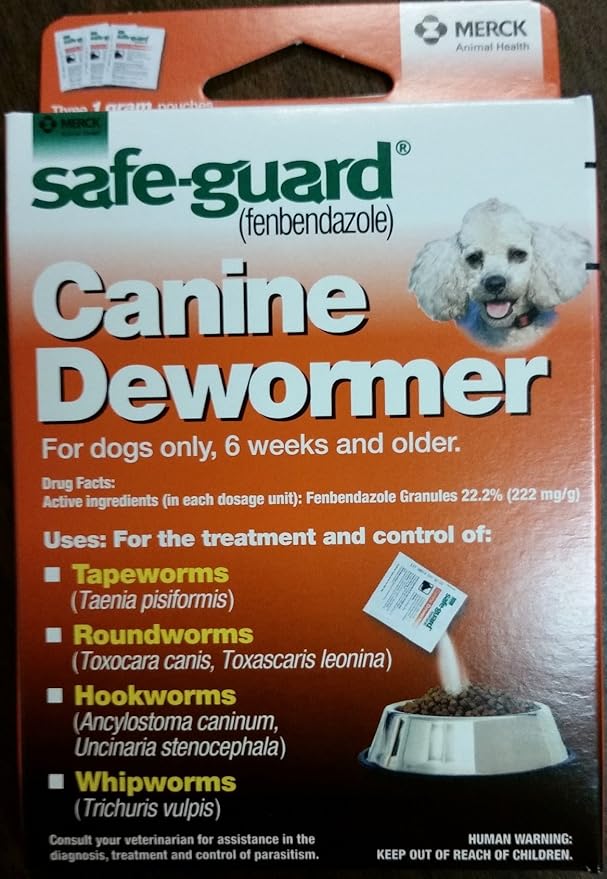 Amazon.com: Wormers Dewormer 8 in 1 Safe Guard Canine Anti Parasite ...