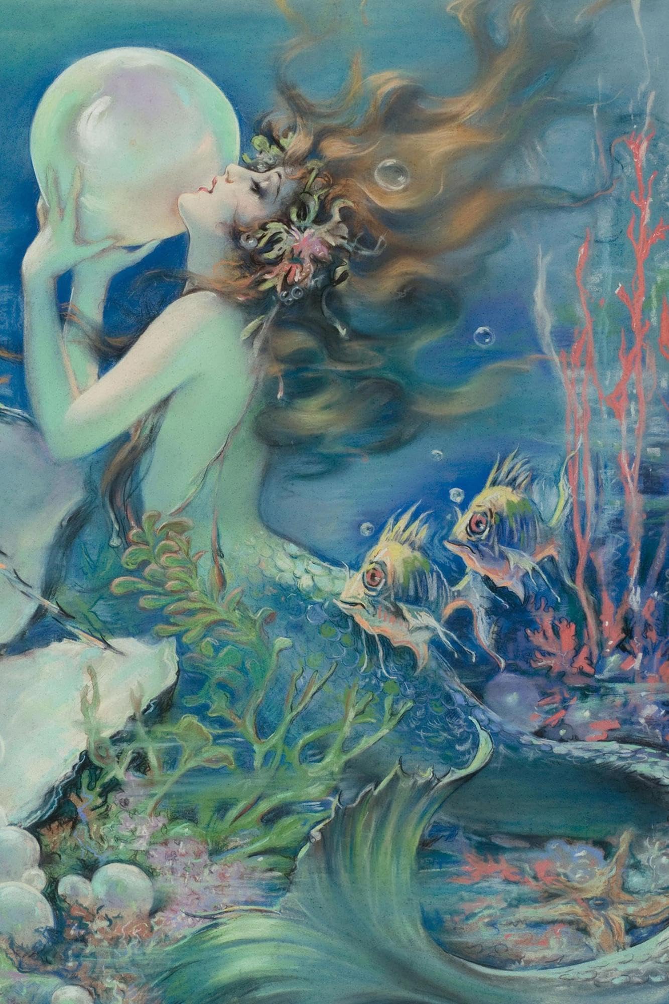 Amazon.com: ART.COM Wall Art Prints Mermaid by Henry O'hara Clive ...