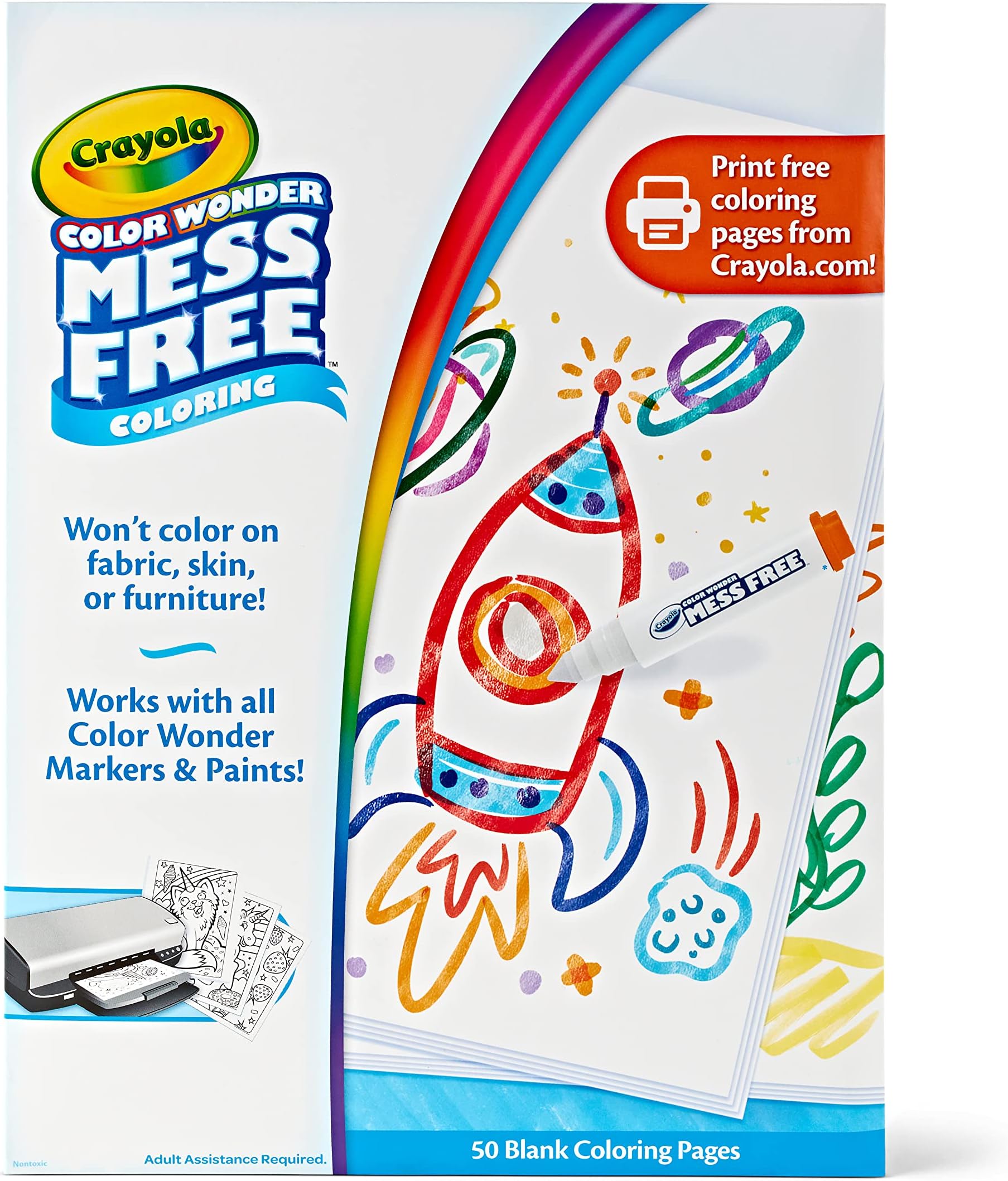 Amazon.com: Crayola Color Wonder Mess Free Coloring Activity Set (30 ...