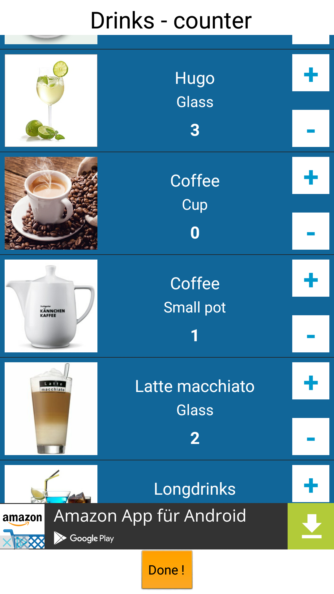 Drinks - counter - App on Amazon Appstore