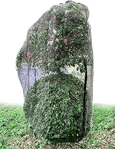 Amazon.com : Large Fruit Tree Netting 10x10 Ft 1 Pack, Black Bird Netting for Garden with Double ...