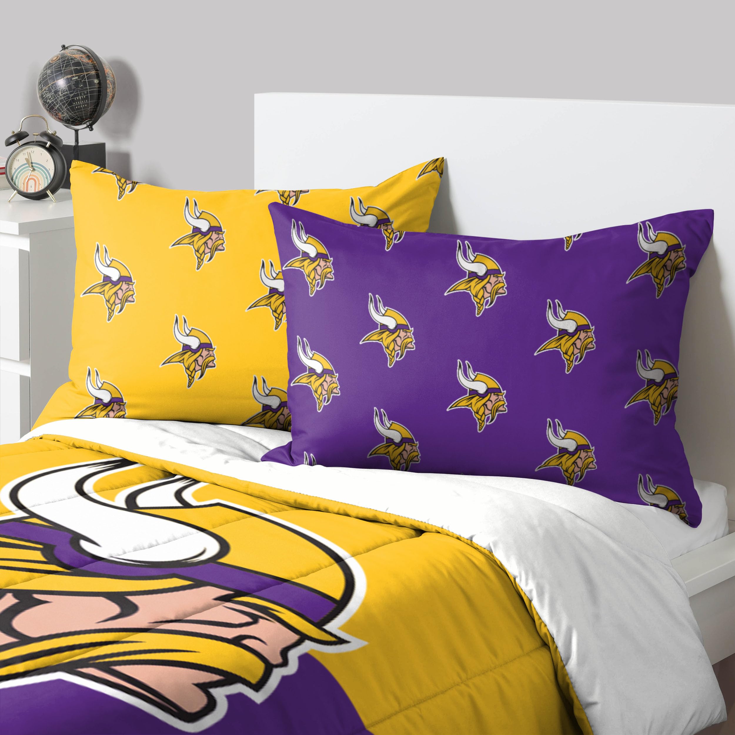 Snapklik.com : Minnesota Vikings NFL Team Color Bed In A Bag Comforter ...