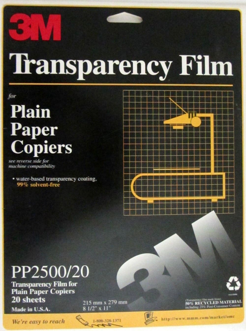 Amazon.com: 3M PP2500/20 Transparency Film Strip 20 Pack : Electronics