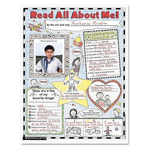 Instant Personal Poster Sets: Read All About Me: 30 Big Write-and-Read ...