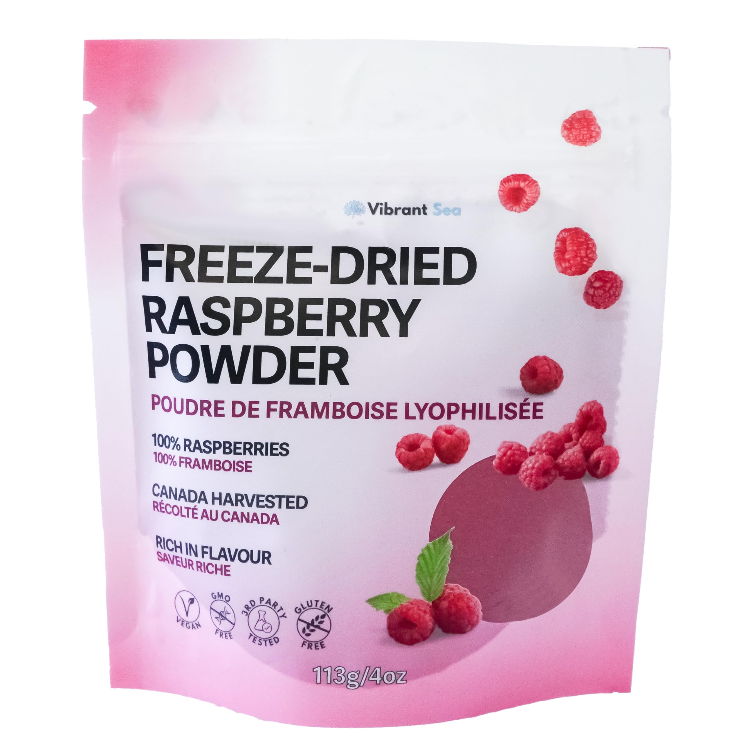 Freeze Dried Raspberry Powder 4oz- No Sugar Added, Grown In Canada ...