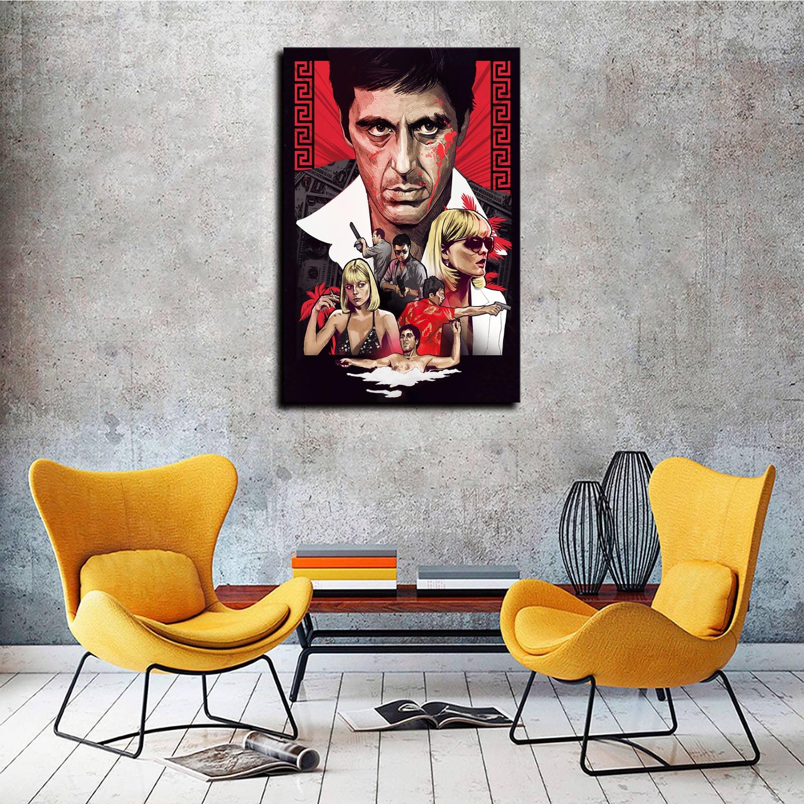 Scarface Canvas Yellow