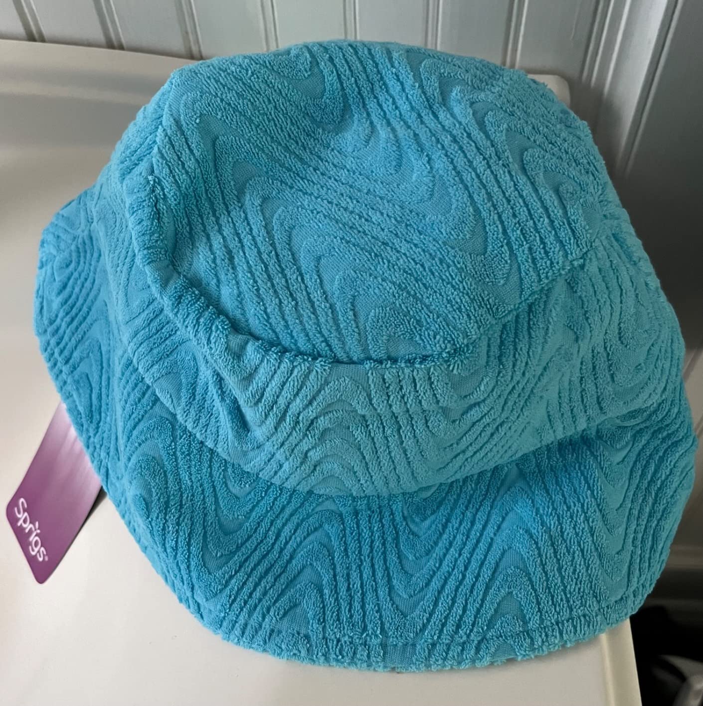 Sprigs Adjustable Terry Cloth Bucket Hat - Terry Bucket Sun Hat - Beach ...