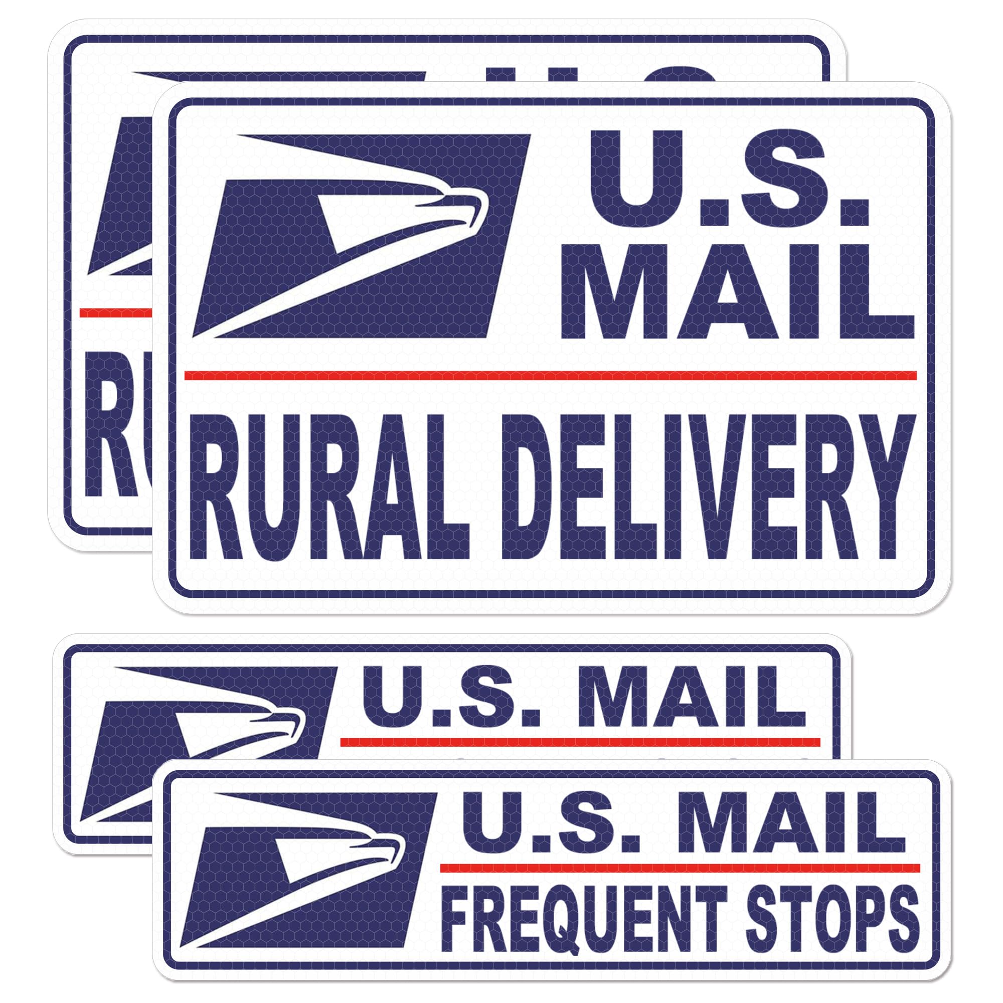 Amazon.com: 4 Pack Reflective Mail Delivery Driver Car Magnets Rural ...