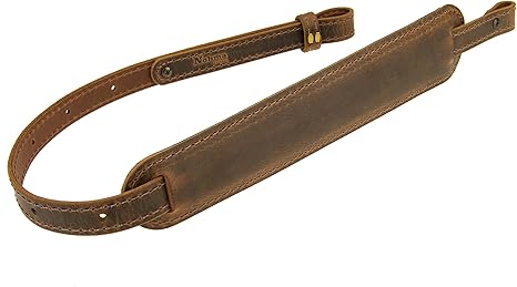 Nohma Leather BF500 Buffalo Leather Padded Rifle Gun Sling, Crazy Horse ...