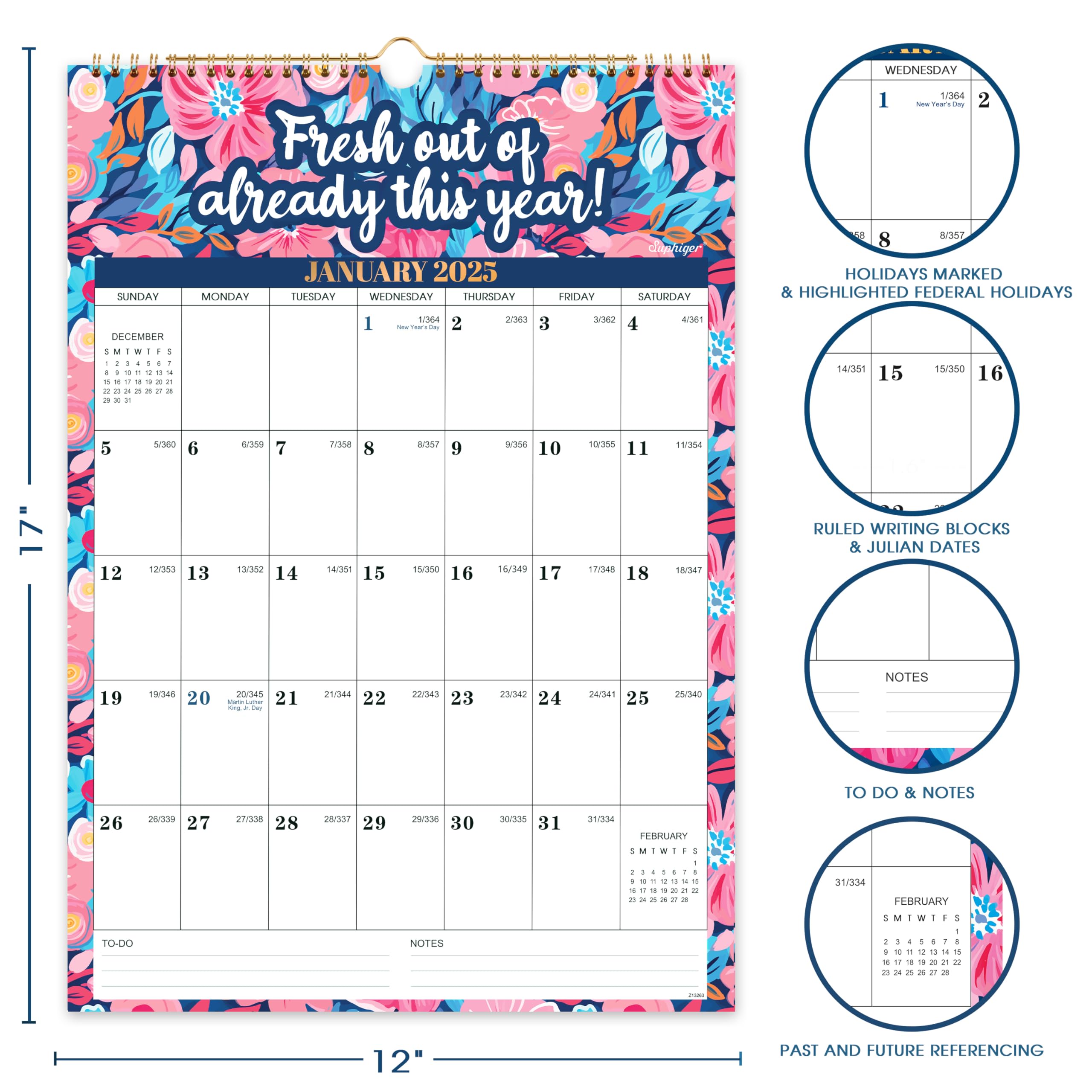 Snapklik.com : 2025 Calendar - Funny Calendar 2025 Wall Calendar, 2025 ...