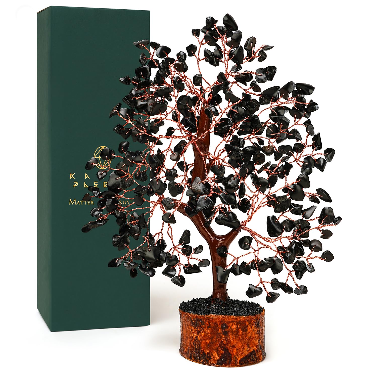 Amazon.com: Black Obsidian Healing Crystal Tree Spiritual Gifts for ...