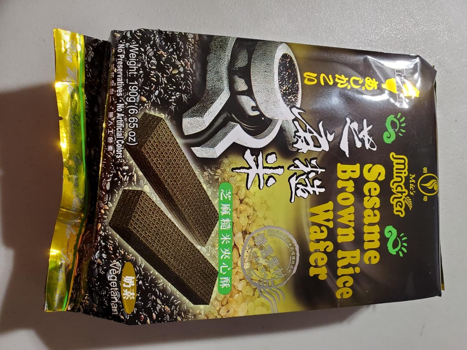 Amazon.com: Sesame Brown Rice Wafer, 6.65oz : Grocery & Gourmet Food