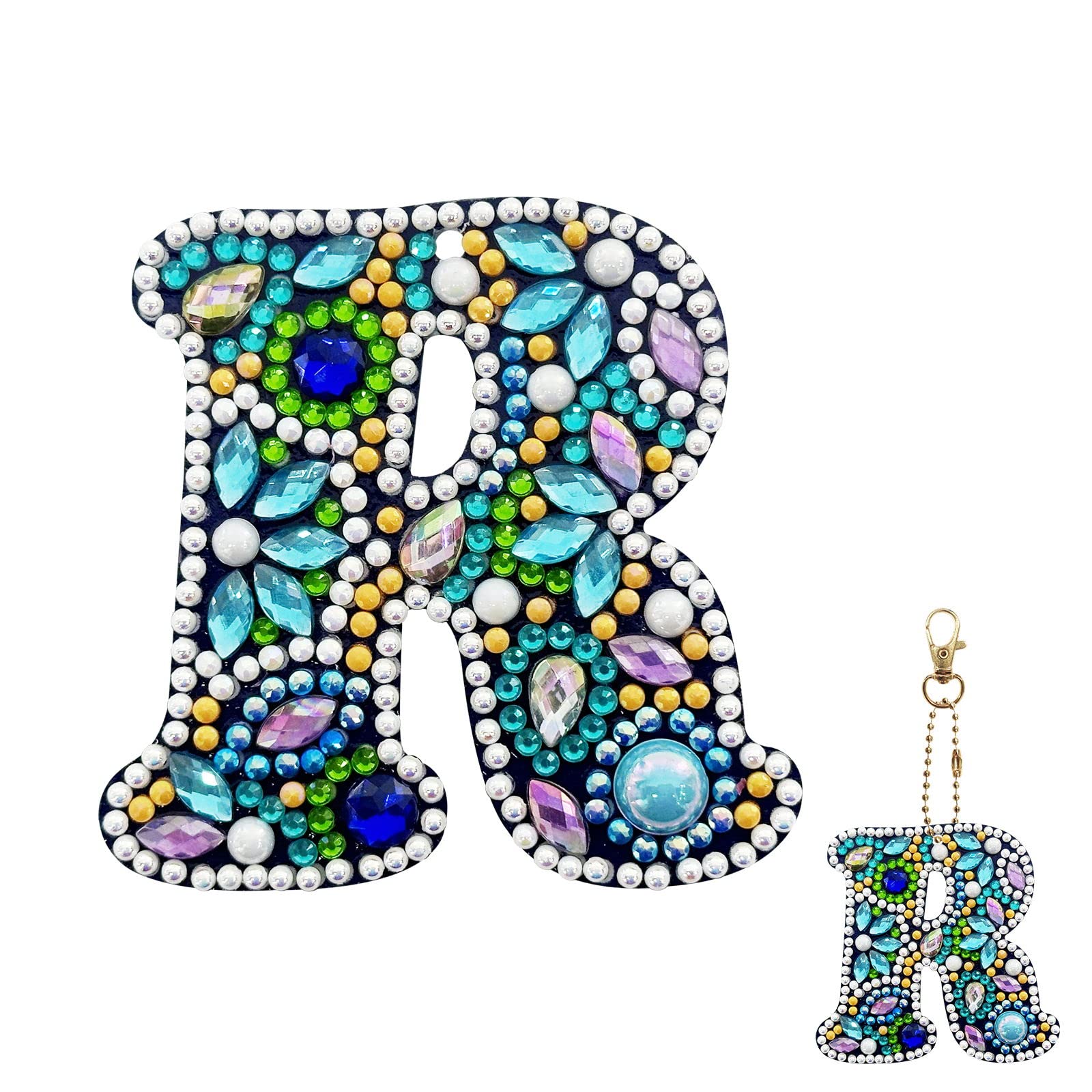 Amazon.com: YOYA 5D Double Sided Diamond Painting Keychain DIY Full ...
