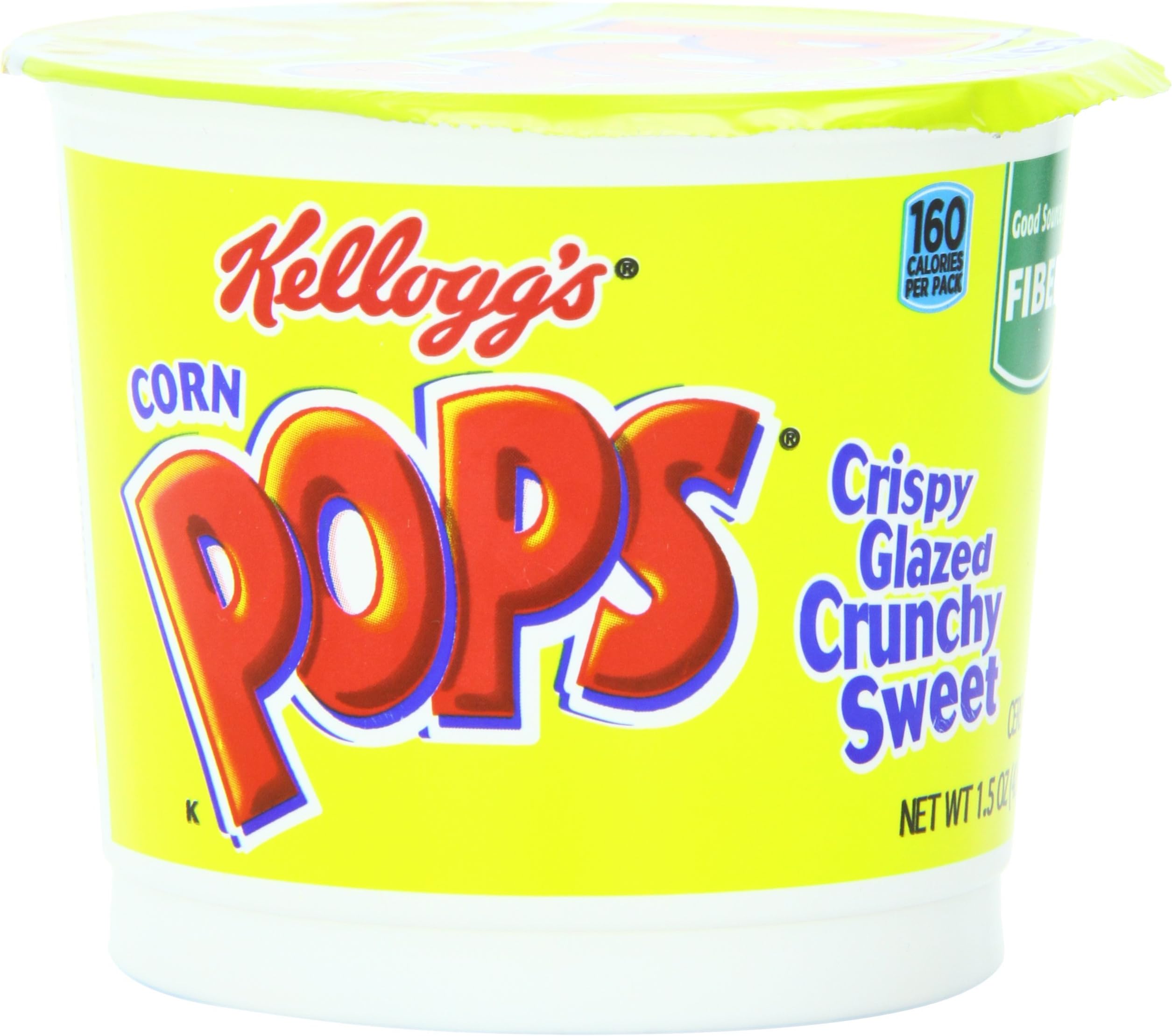 Amazon.com: Kellogg's Corn Pops Breakfast Cereal, Kids Cereal, Family ...