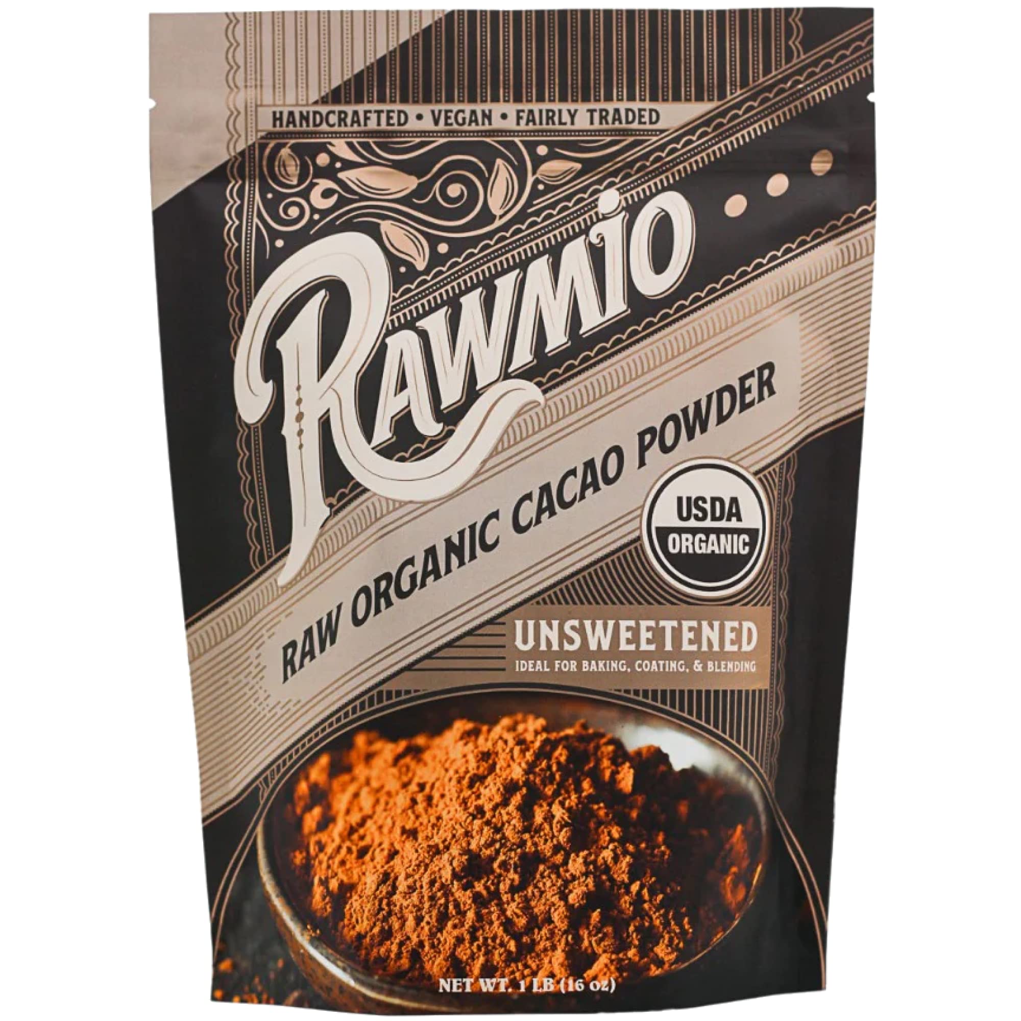Amazon.com : Rawmio Organic Cacao Powder, 16 oz. - Raw, Organic, Vegan ...