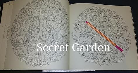 Secret Garden: An Inky Treasure Hunt and Colouring Book: 1: Amazon.co ...