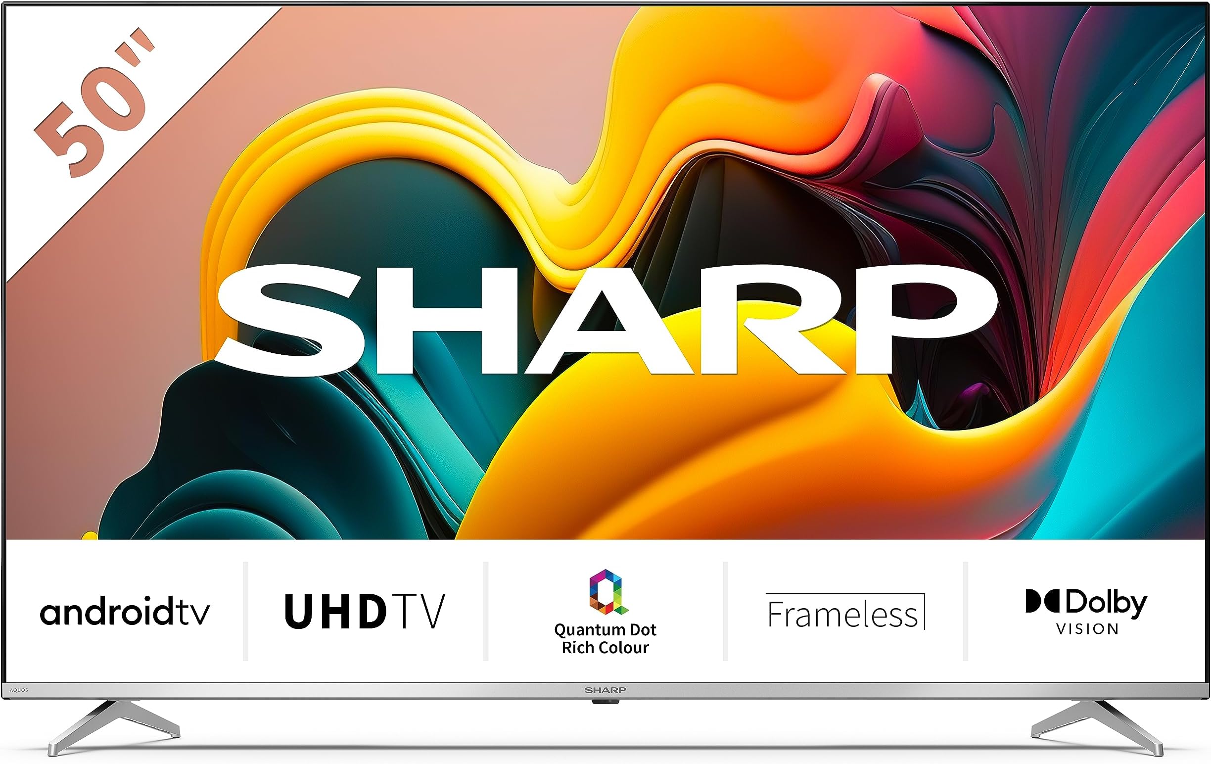 SHARP 50FP6EA QUANTUM DOT Android TV 126 cm (50 Zoll) 4K Ultra HD ...