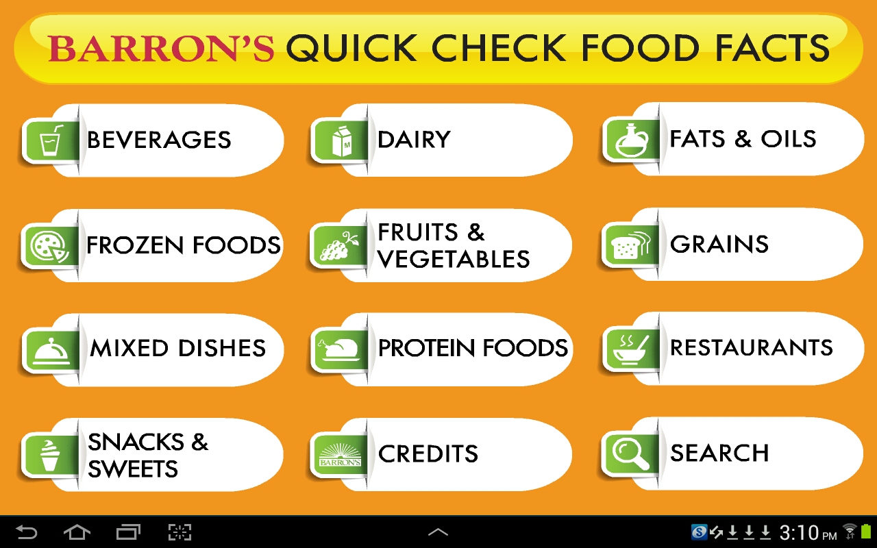 Quick Check Food Facts - App on Amazon Appstore
